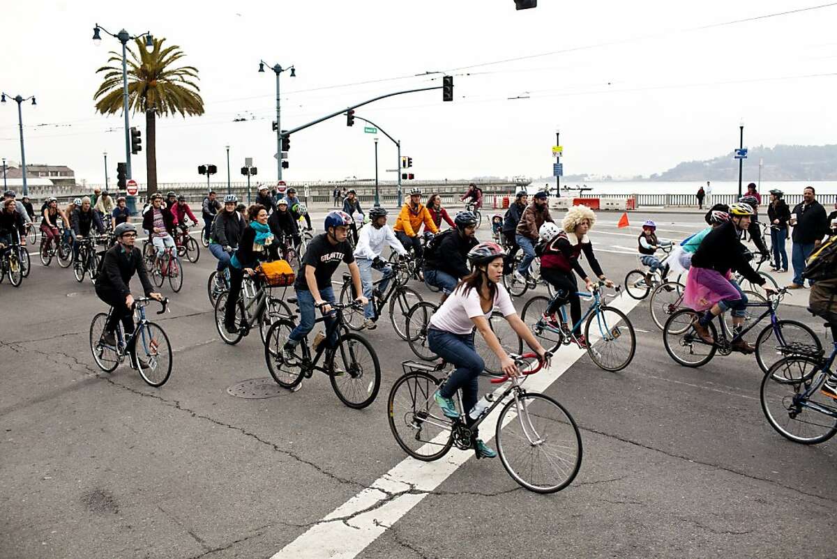 Thousands at Critical Mass 20th birthday