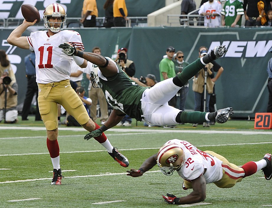Defense leads 49ers to rout of Jets