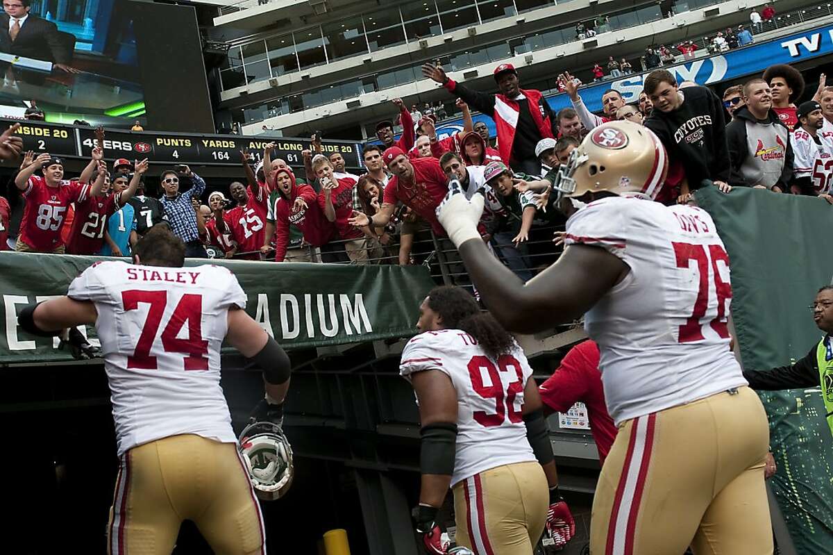 Defense leads 49ers to rout of Jets