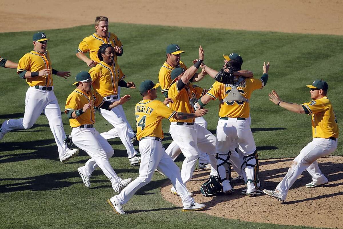 A's 12-5 win caps stunning season