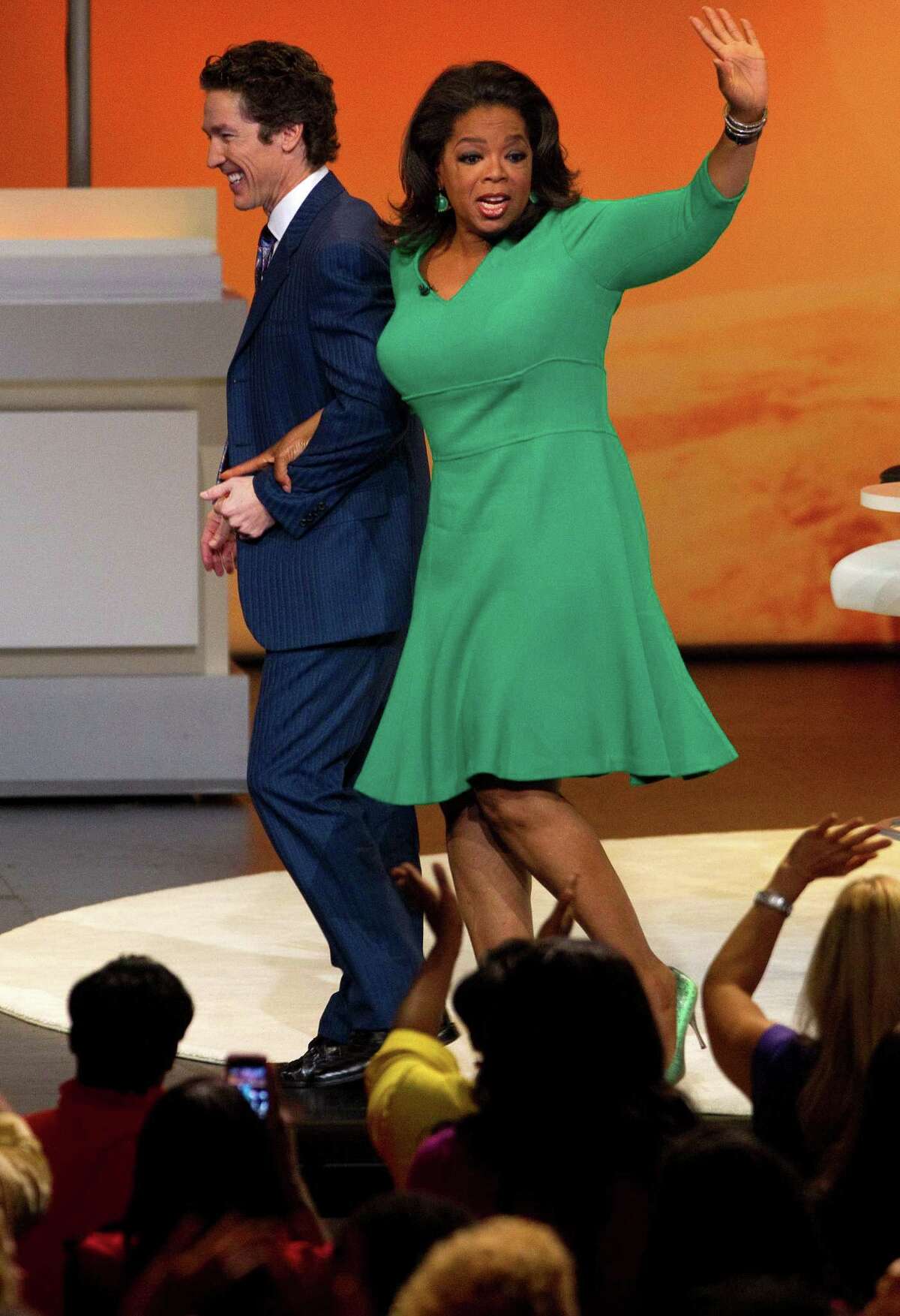 Media queen Oprah holds court in Houston for TV show