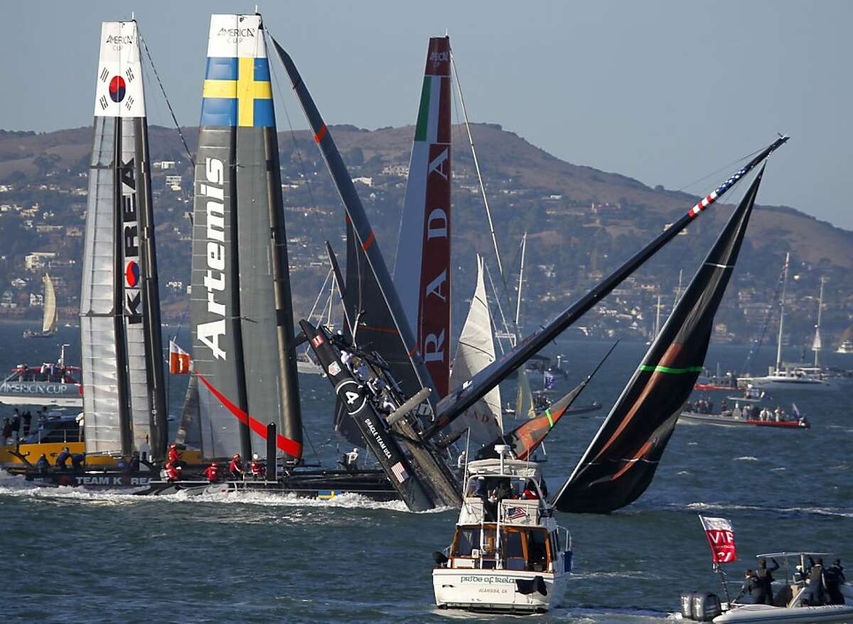 Oracle boat fares well after capsizing