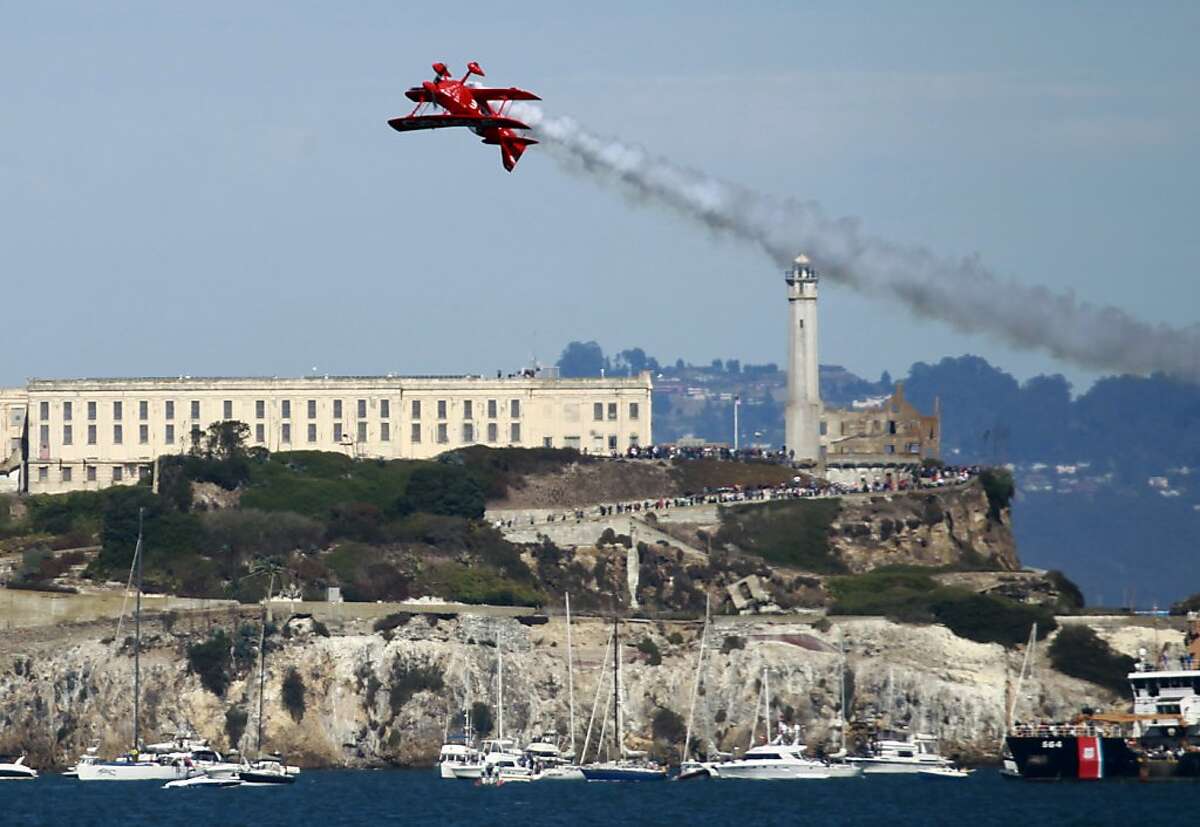 Air show off, fireworks on for Fleet Week