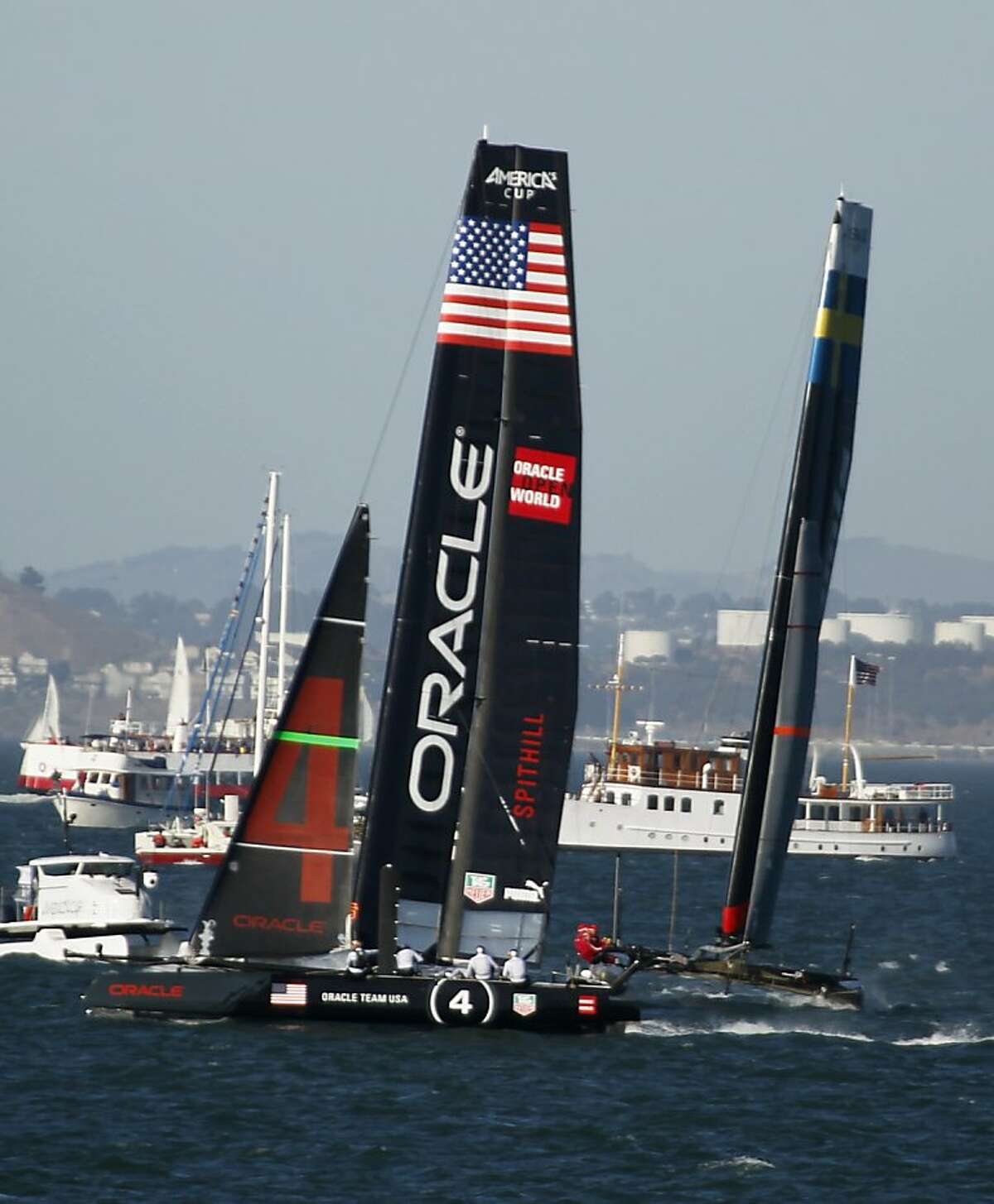 Oracle boat fares well after capsizing