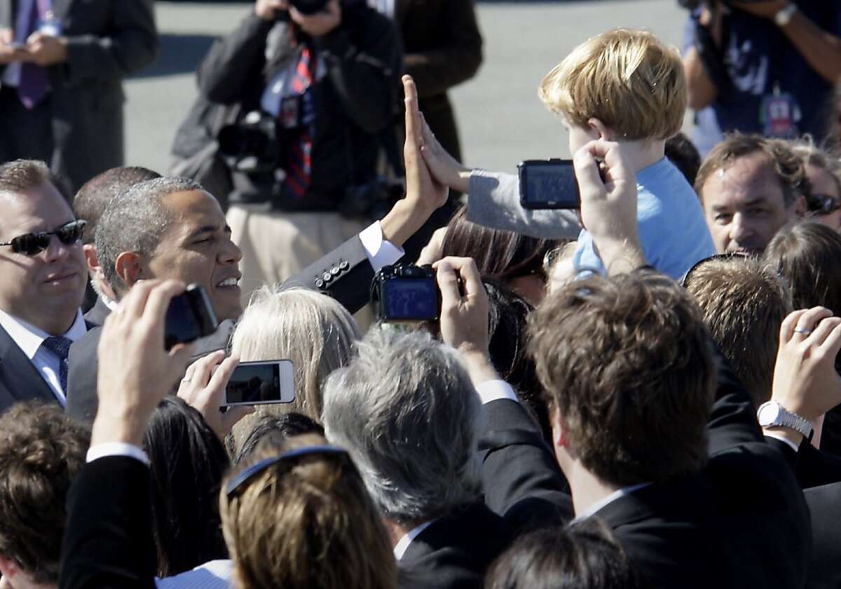 President lands for SF fundraisers