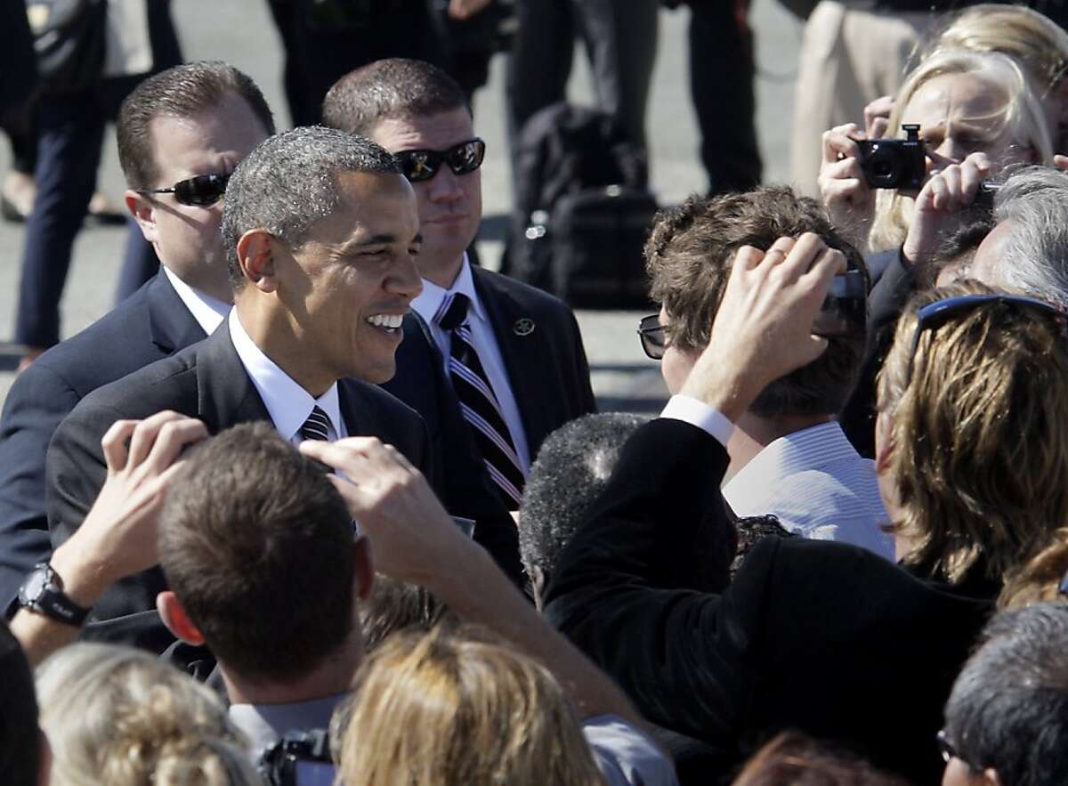 President lands for SF fundraisers