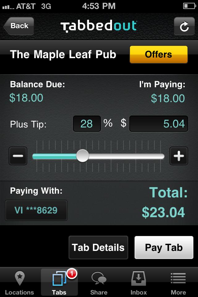 Now you can pay your bar tab with your phone