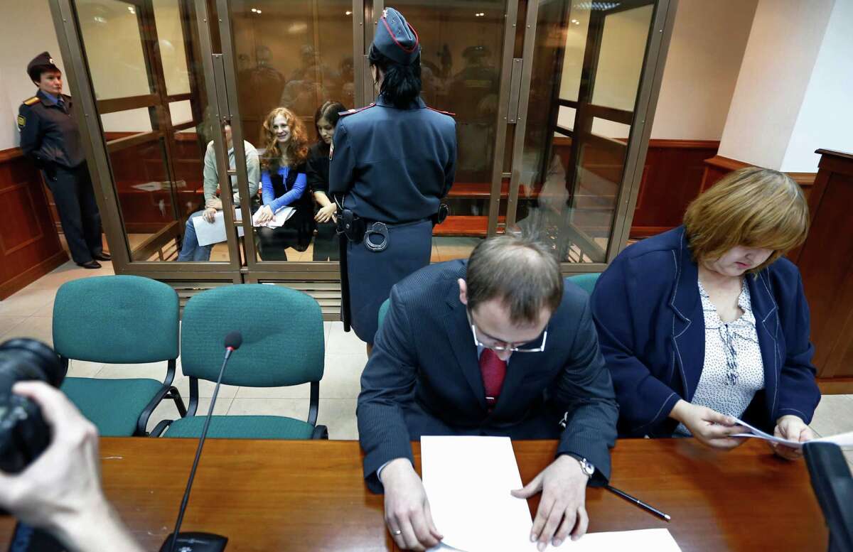 Moscow court frees 1 of 3 Pussy Riot members