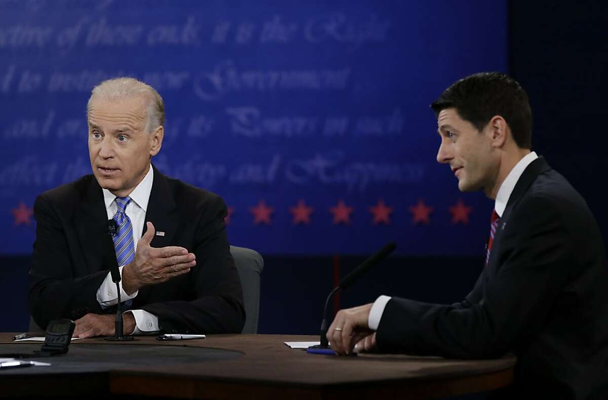 Biden-Ryan debate offers clear contrasts