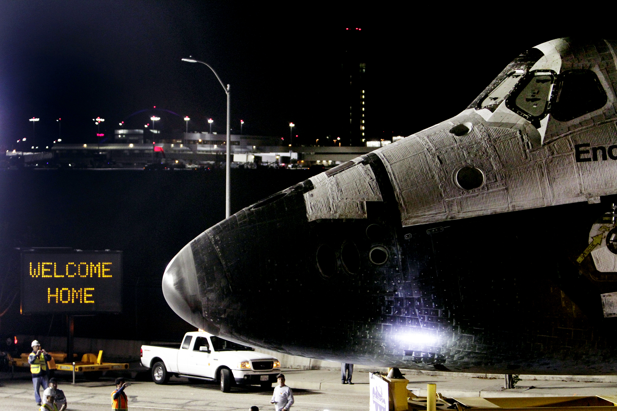 Space Shuttle Pulled By Toyota