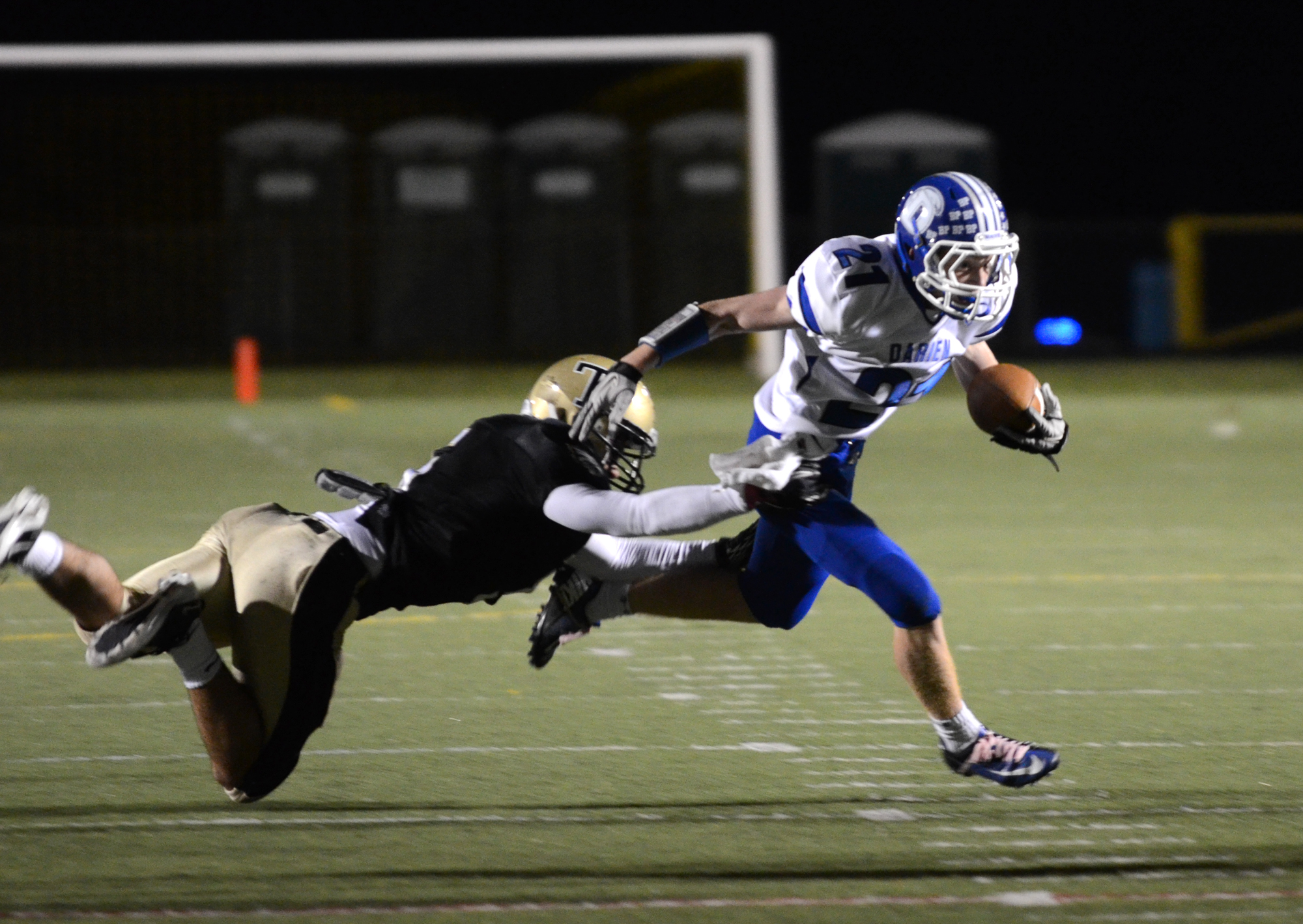 Trumbull football surprises Darien