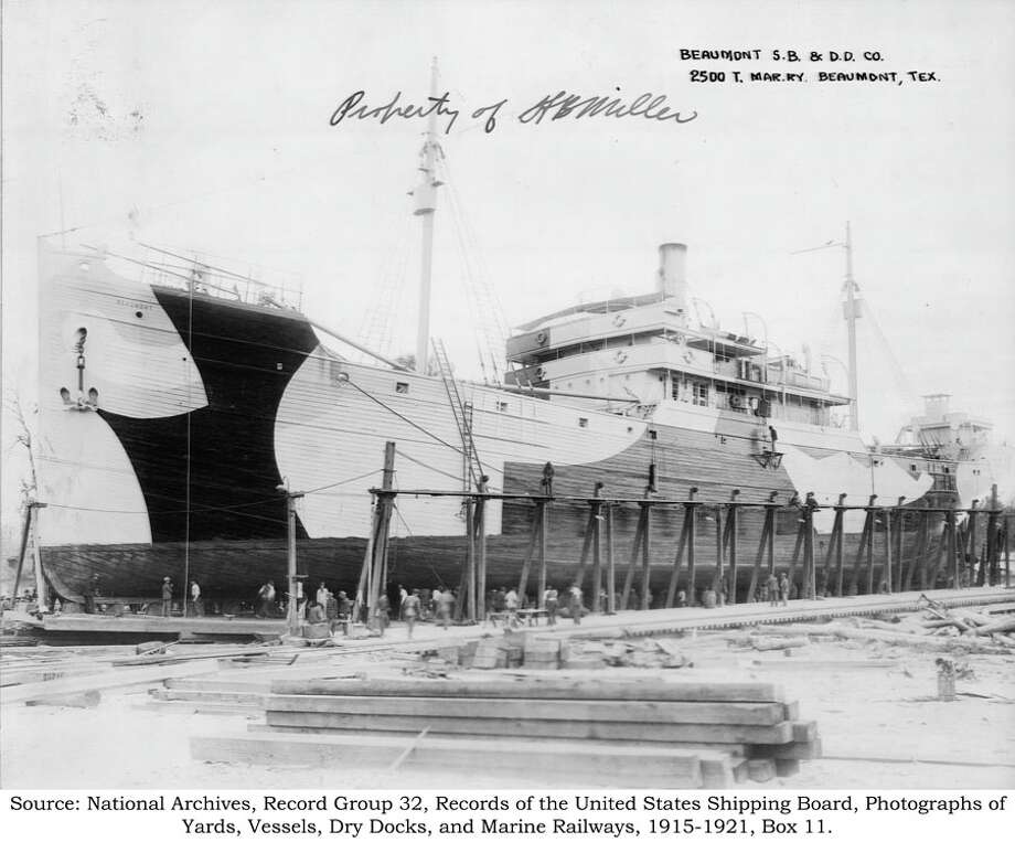 Sunken ship rests near Neches River Bridge - Beaumont Enterprise