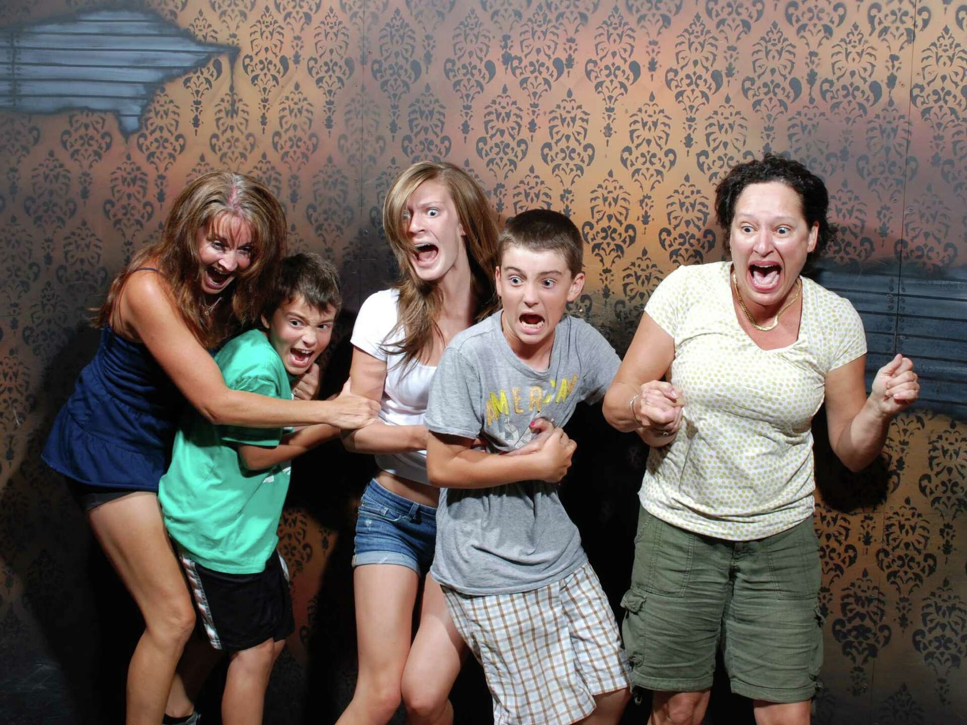 Faces of fear caught on haunted house camera