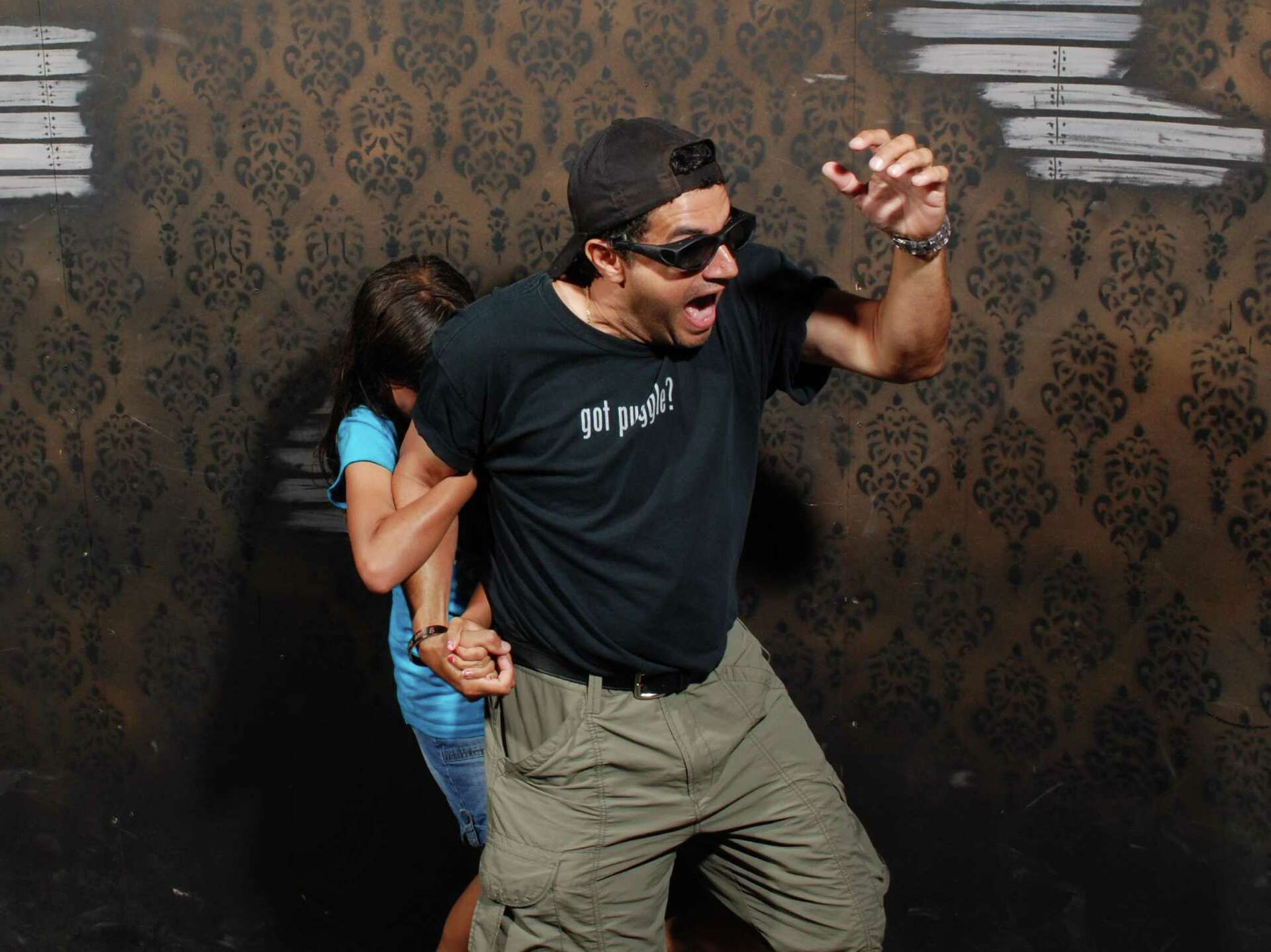 Faces of fear caught on haunted house camera