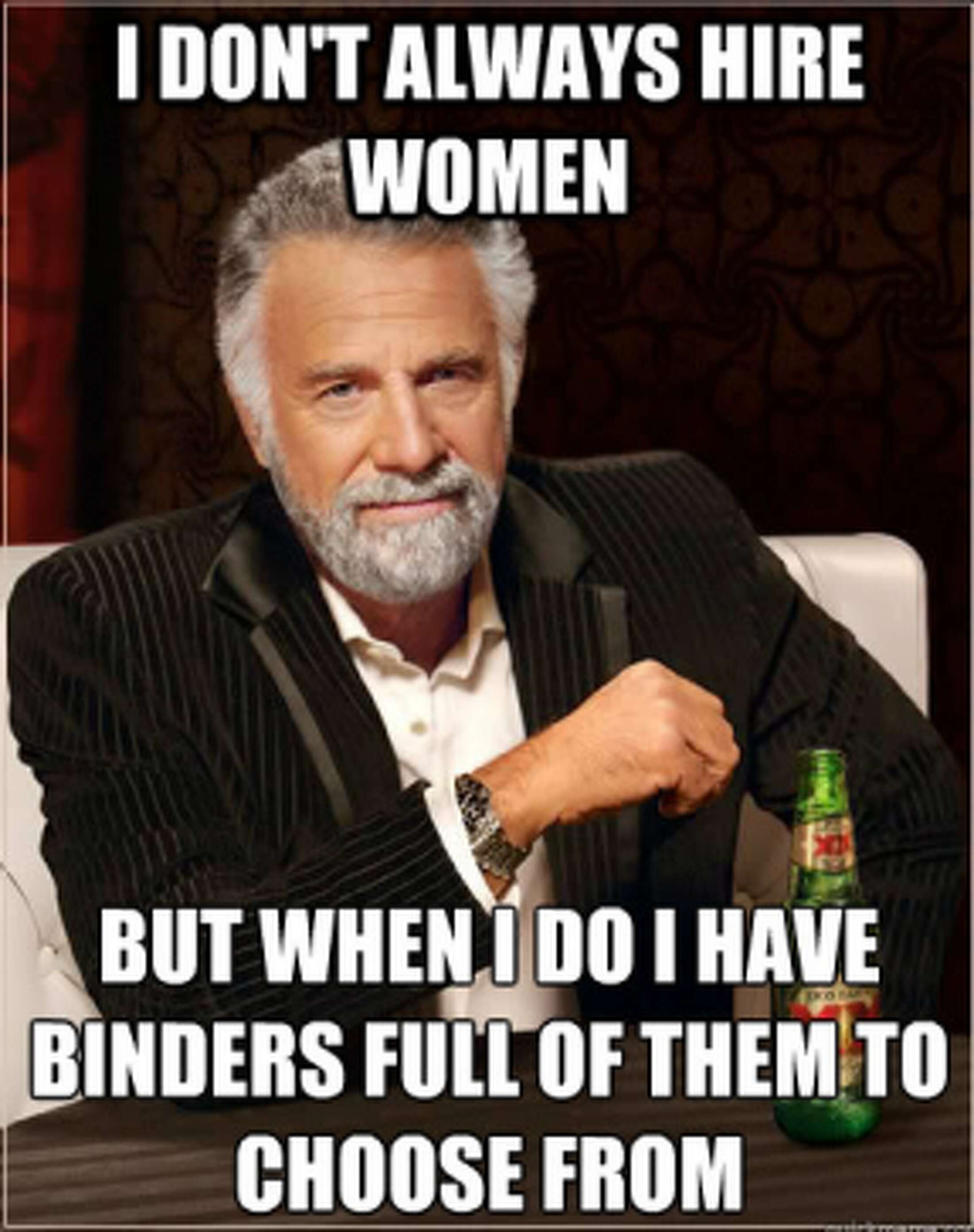 "Binders full of women' sweeps social media