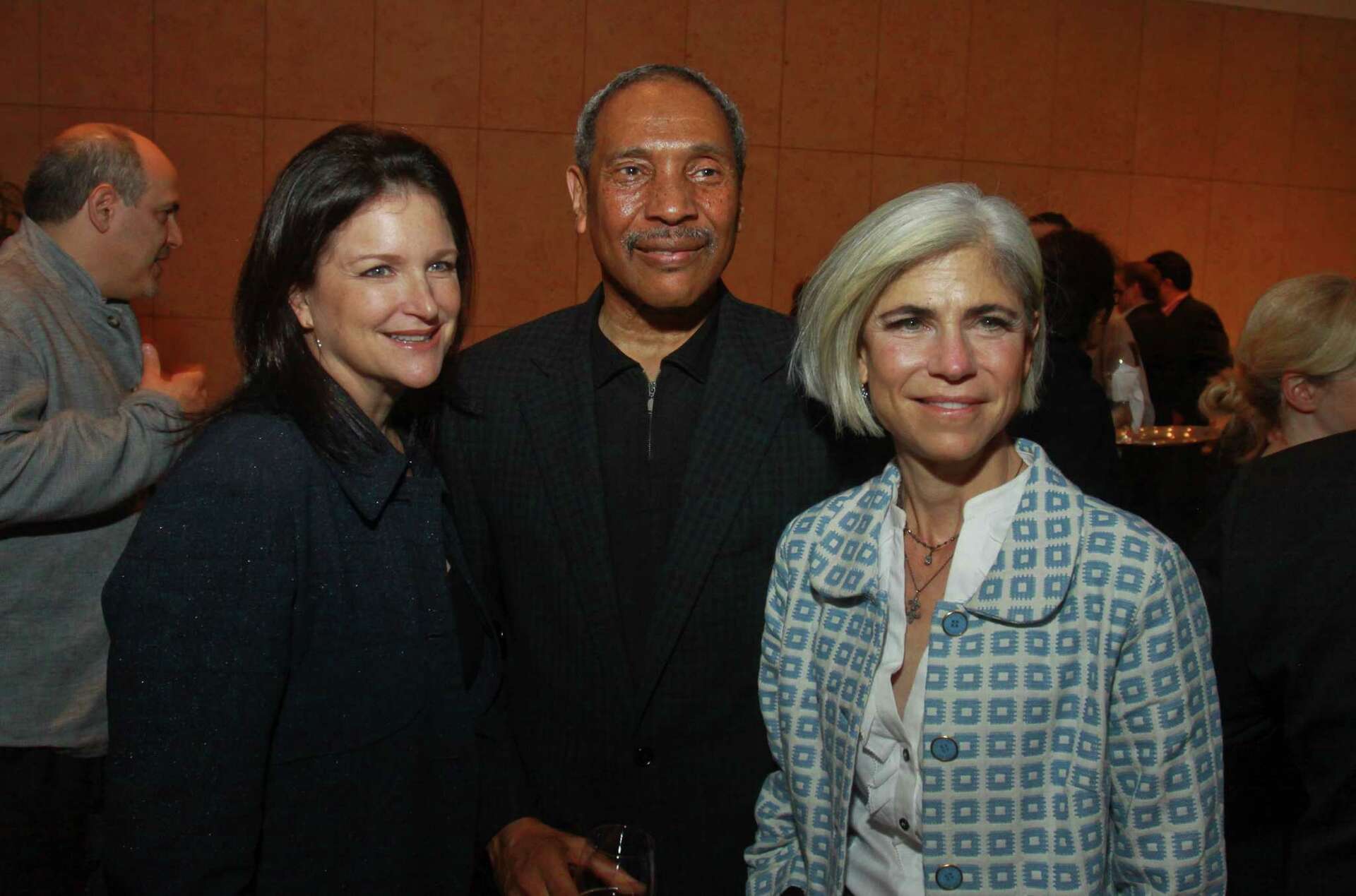 Mingling before the Texas Contemporary Art Fair