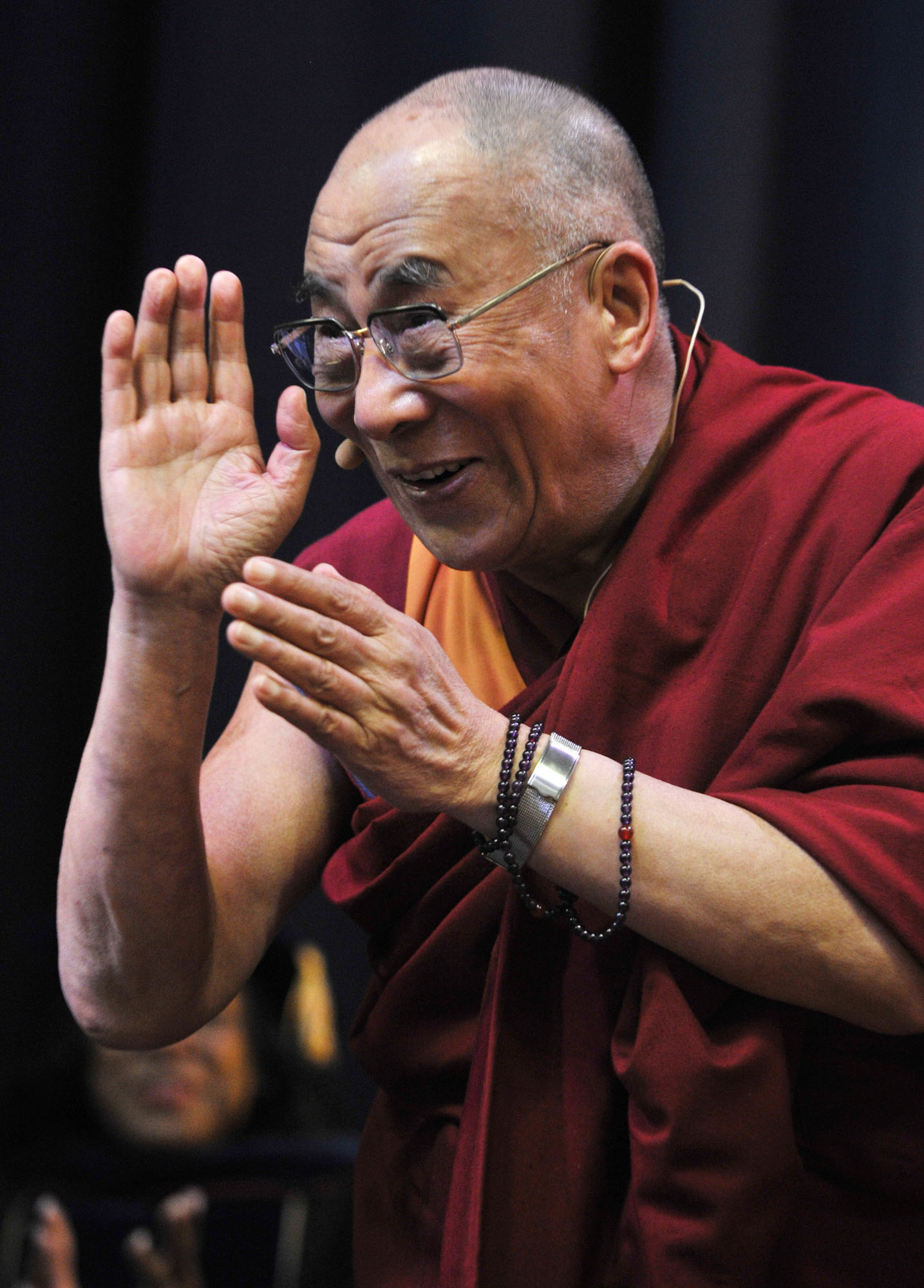 Dalai Lama teaches daily living skills