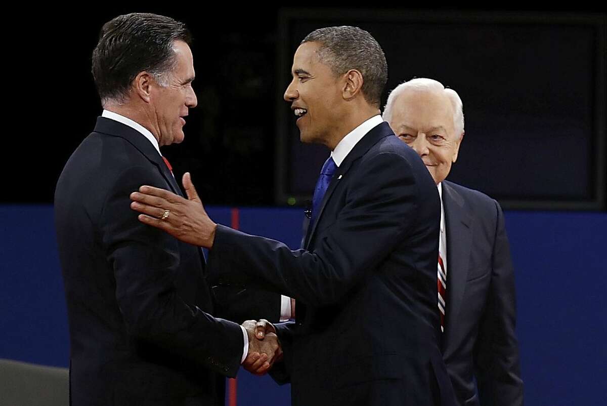 Obama feisty, Romney subdued in debate