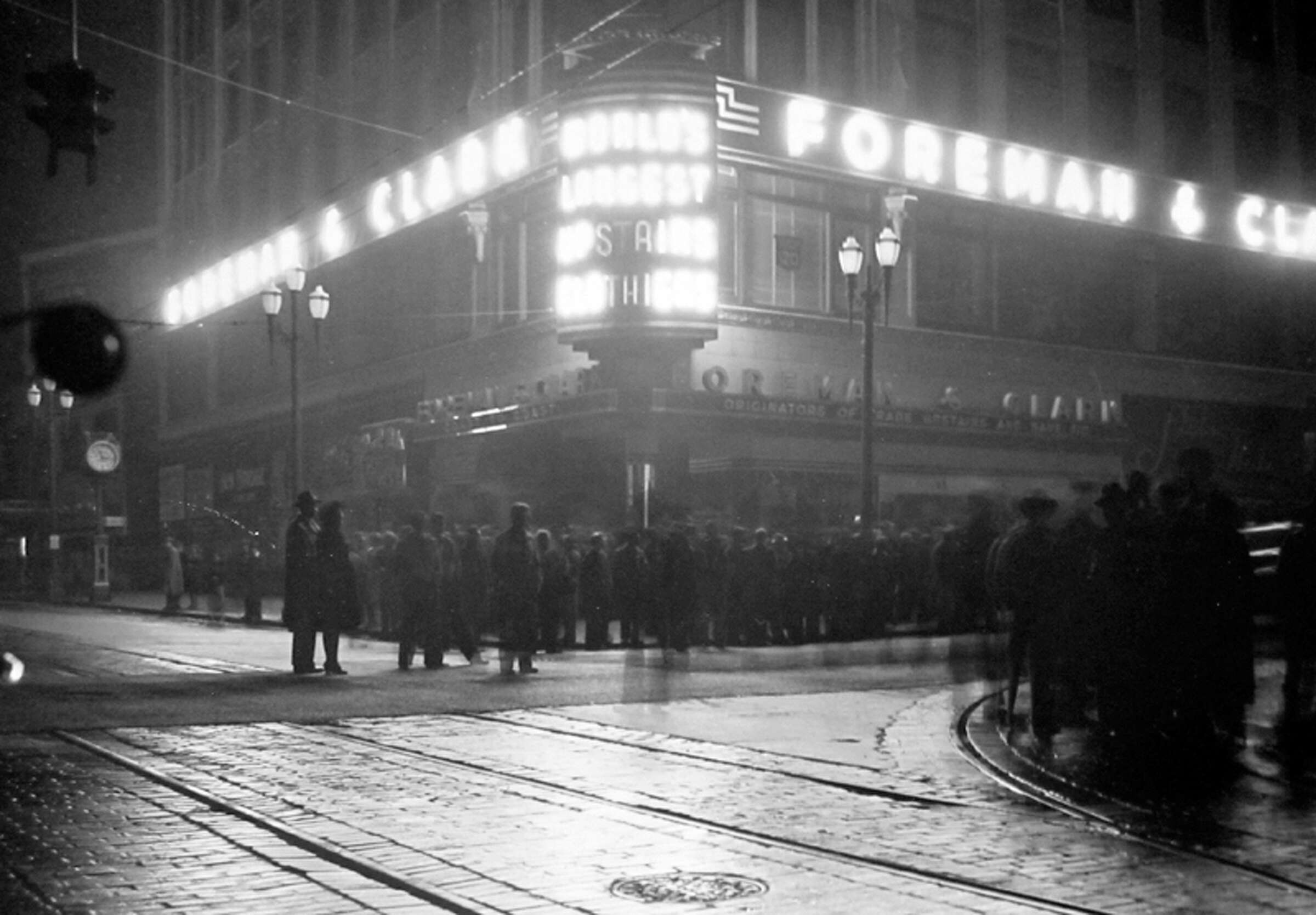 Seattle during World War II blackouts