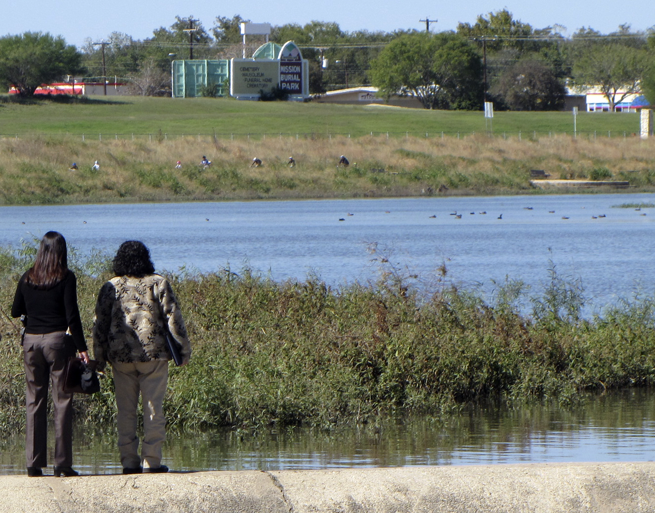 Woman's body found in river near Espada Dam