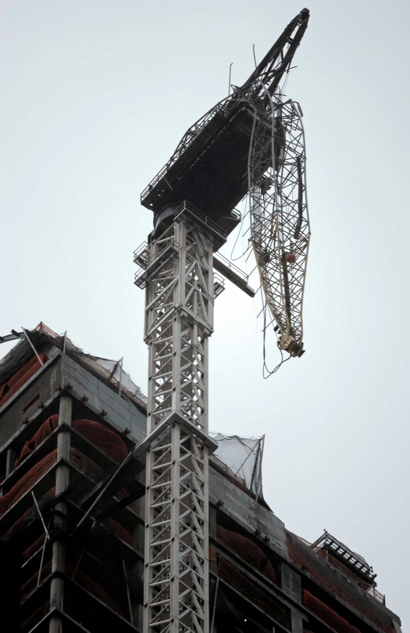 Fallen crane creates jitters