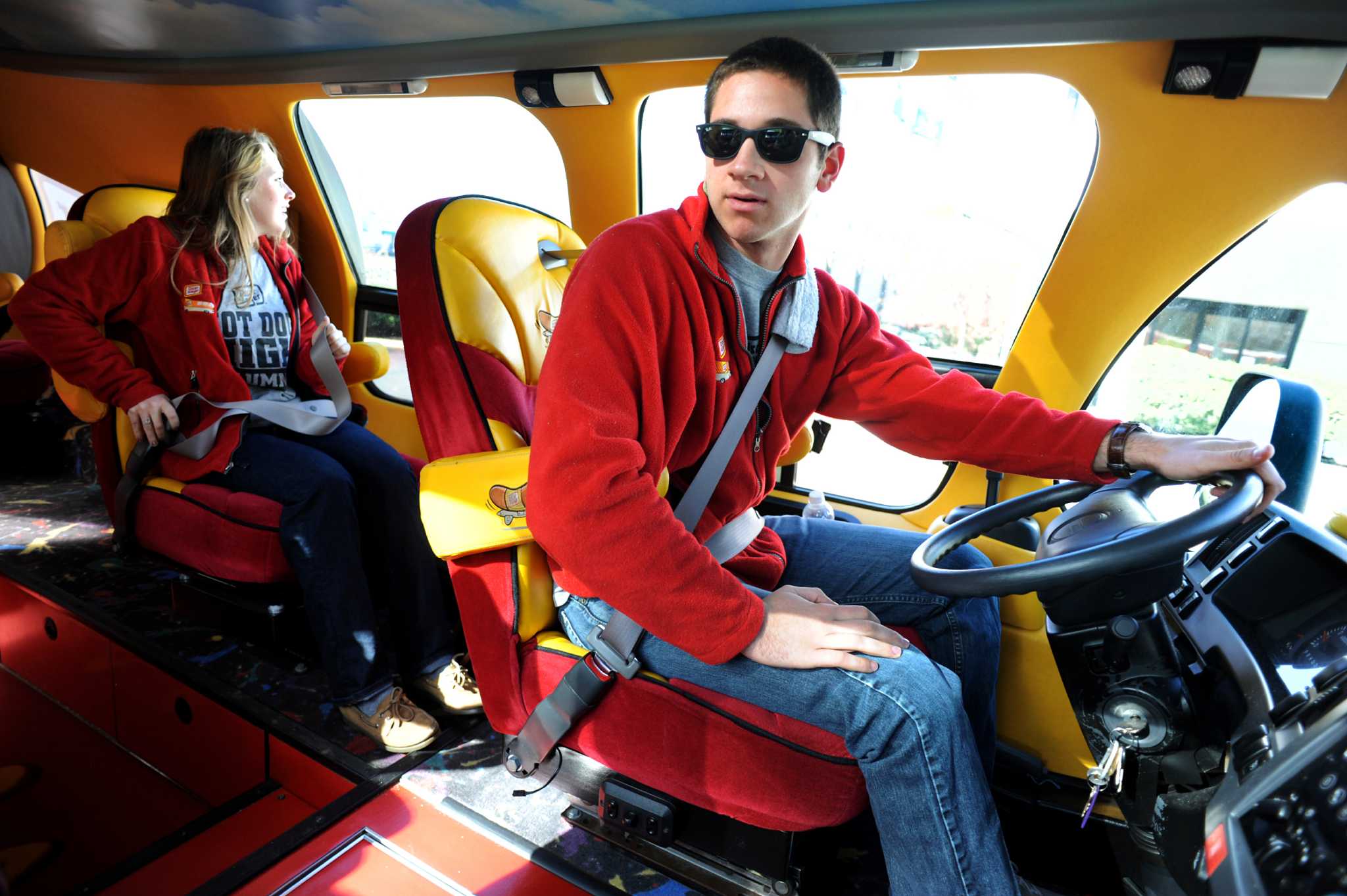 Wienermobile driven with relish