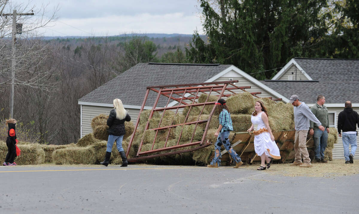 East Berne barn collapse kills cows