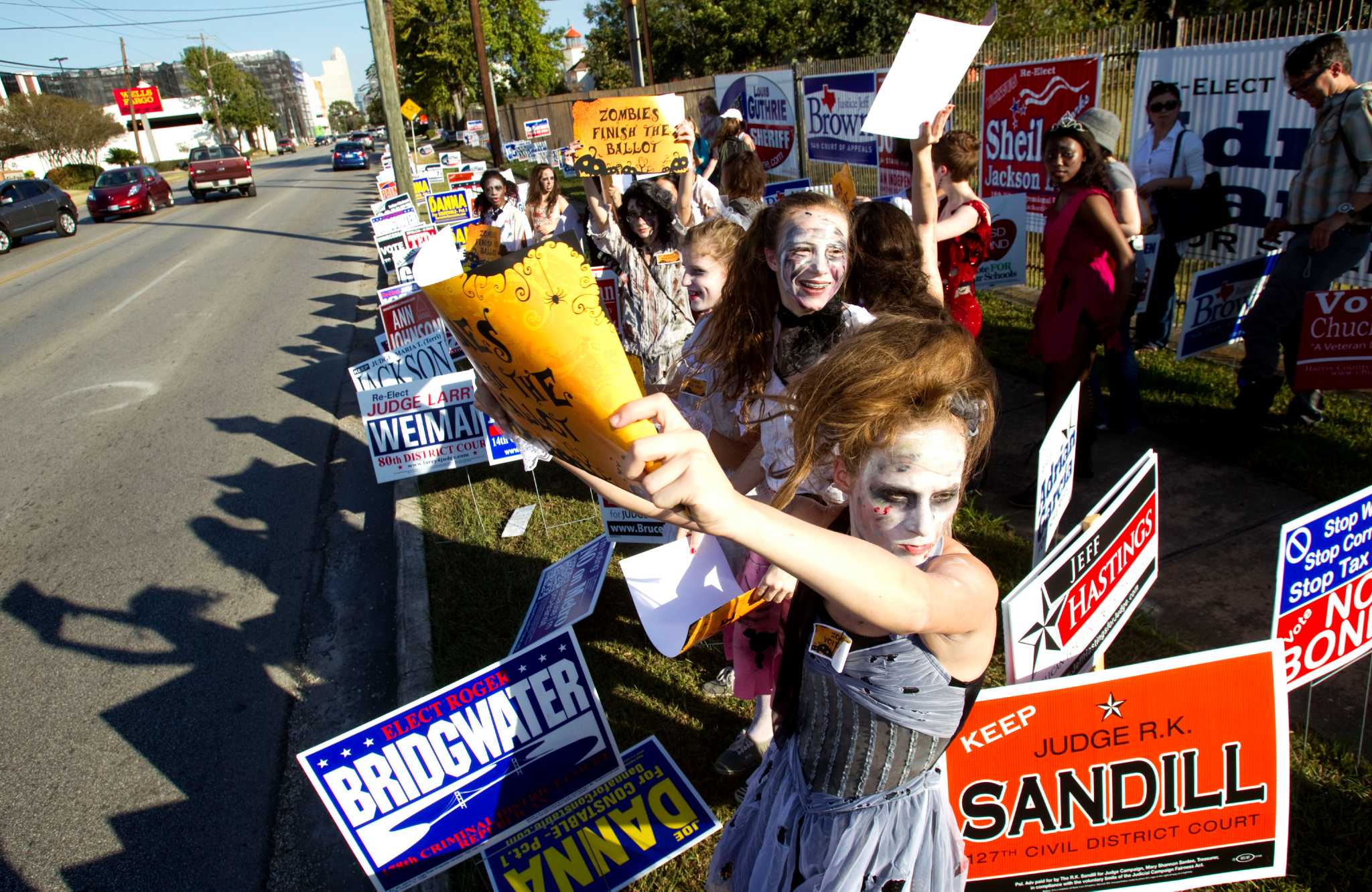 Zombies urge you to vote