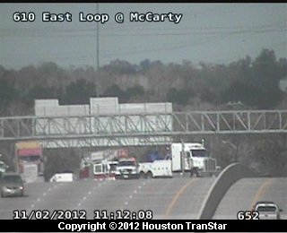 Wreck at McCarty snarls North Loop traffic