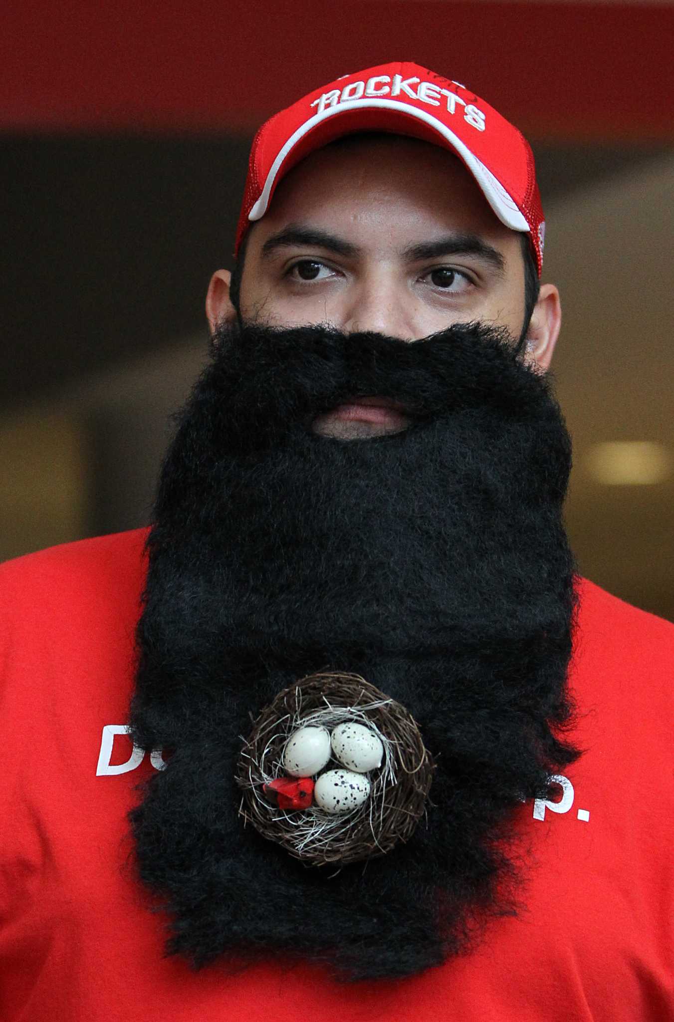 Fear the beard, Rockets fans say