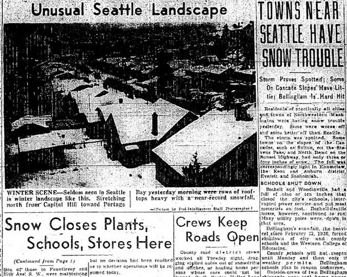 PHOTOS: The 1940s snowstorm that stopped Seattle