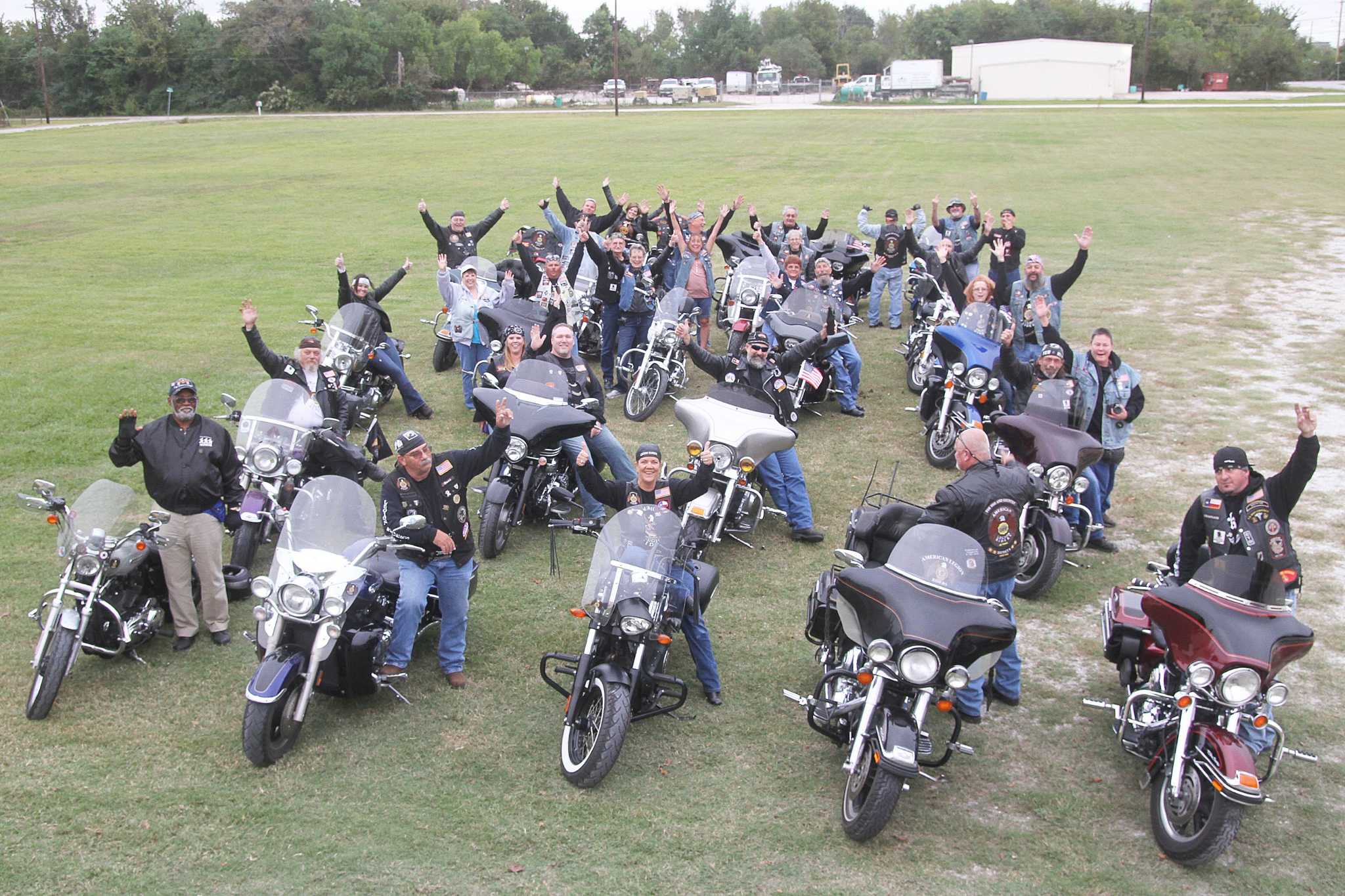 Motorcycle riders from League City American Legion Post honored to ...