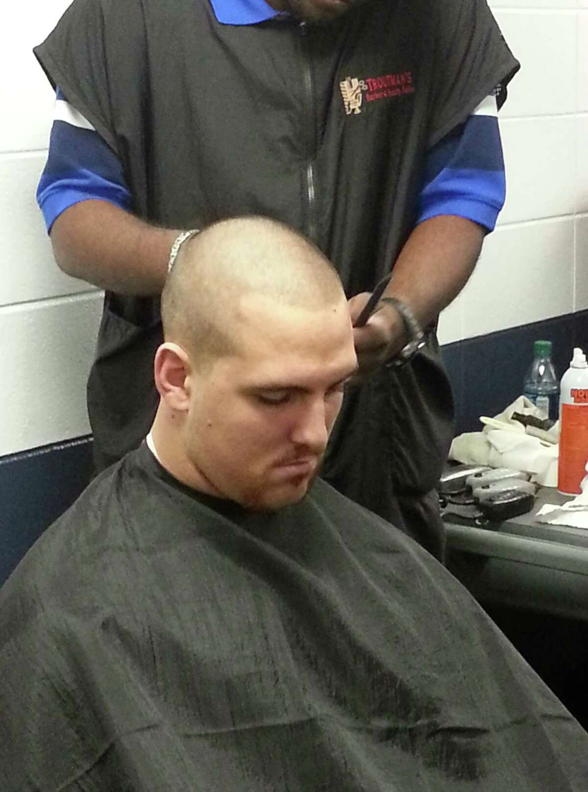 Luck among players shaving head to support Pagano
