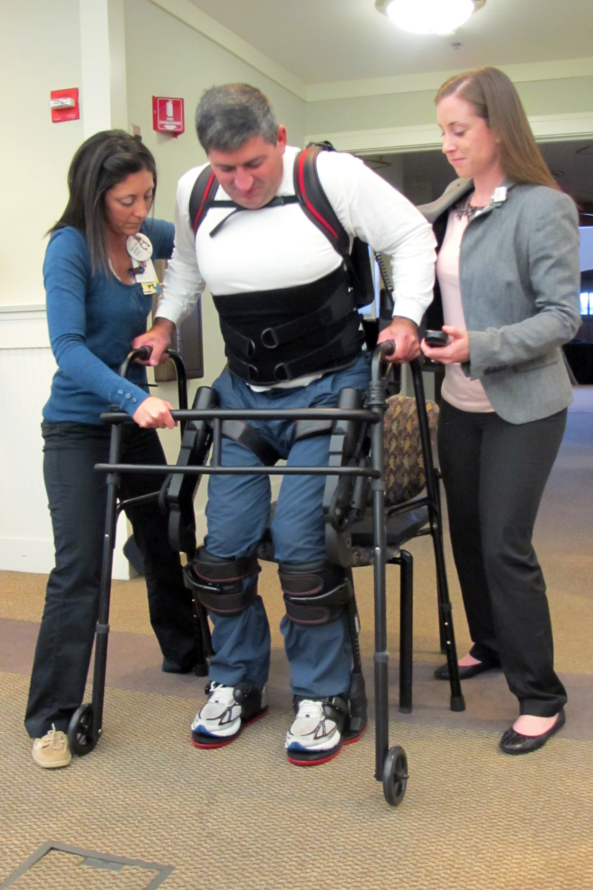 Robotic device allows the paralyzed to walk again