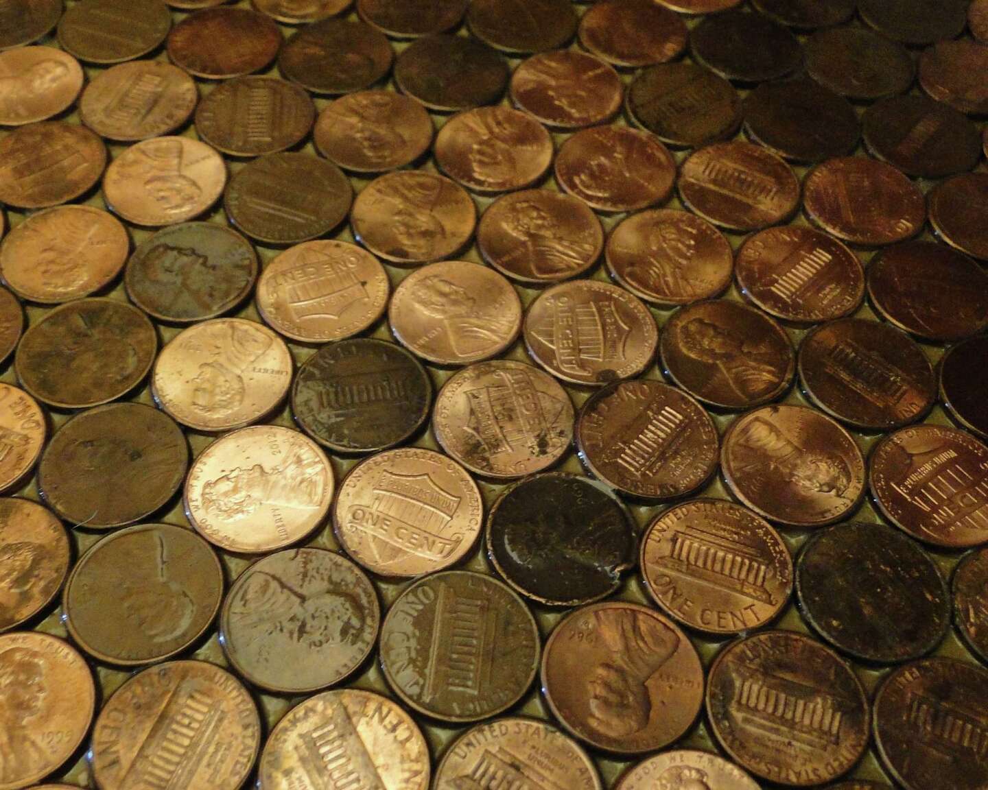 Floor made of pennies is priceless