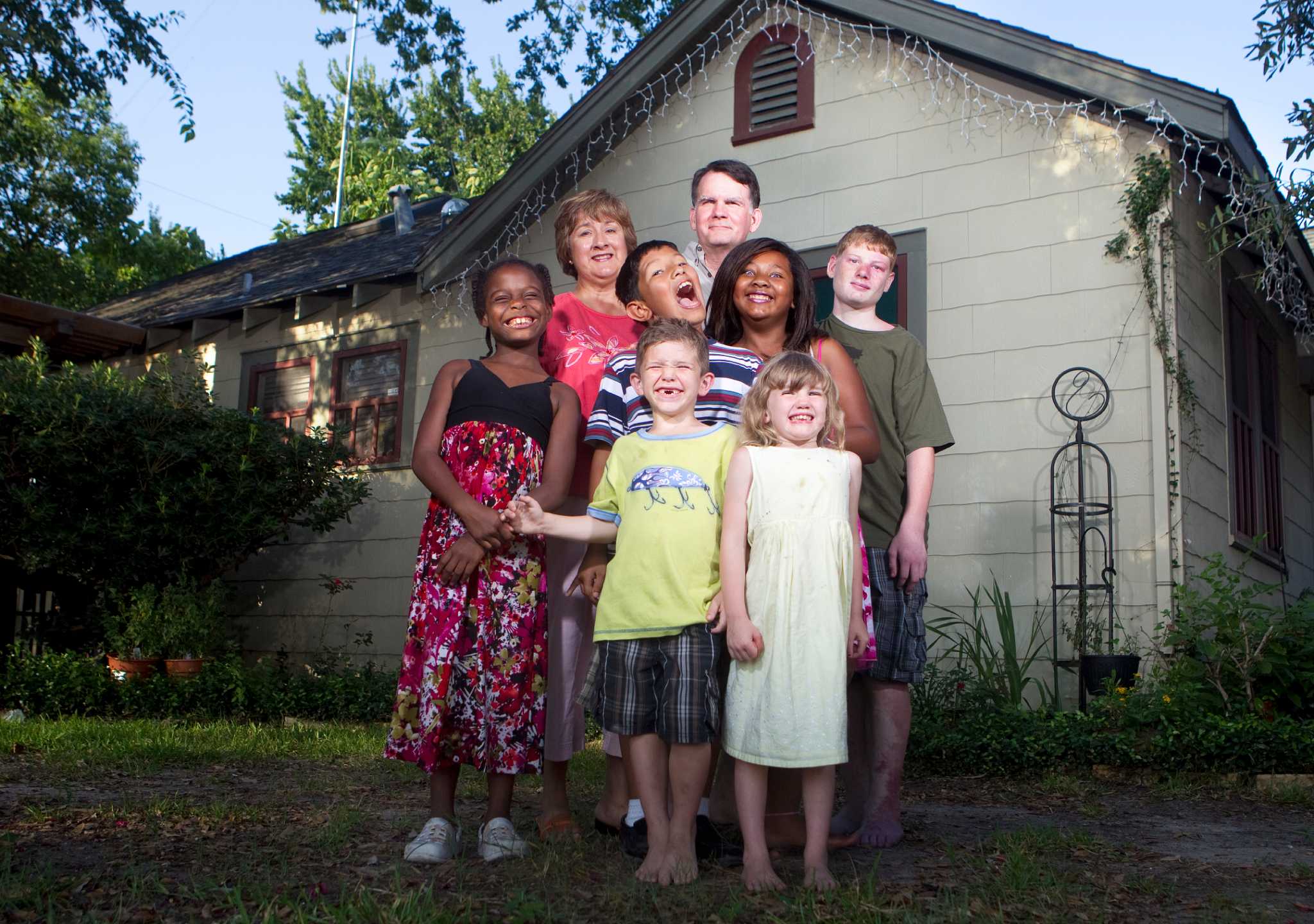 Couple turns a house into a home with the help of six adopted kids