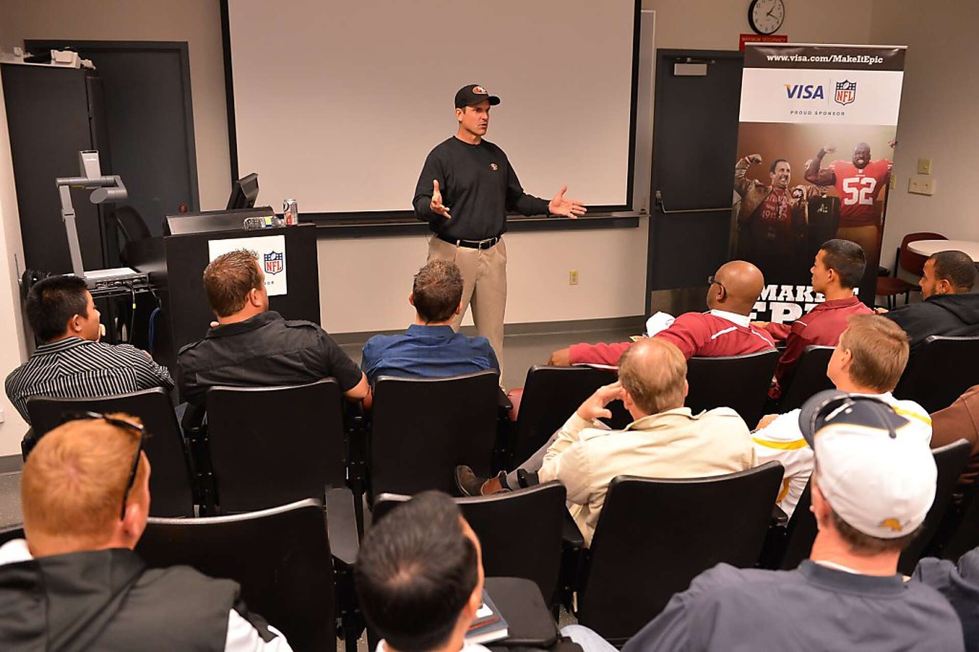 Harbaugh inspires high school coaches