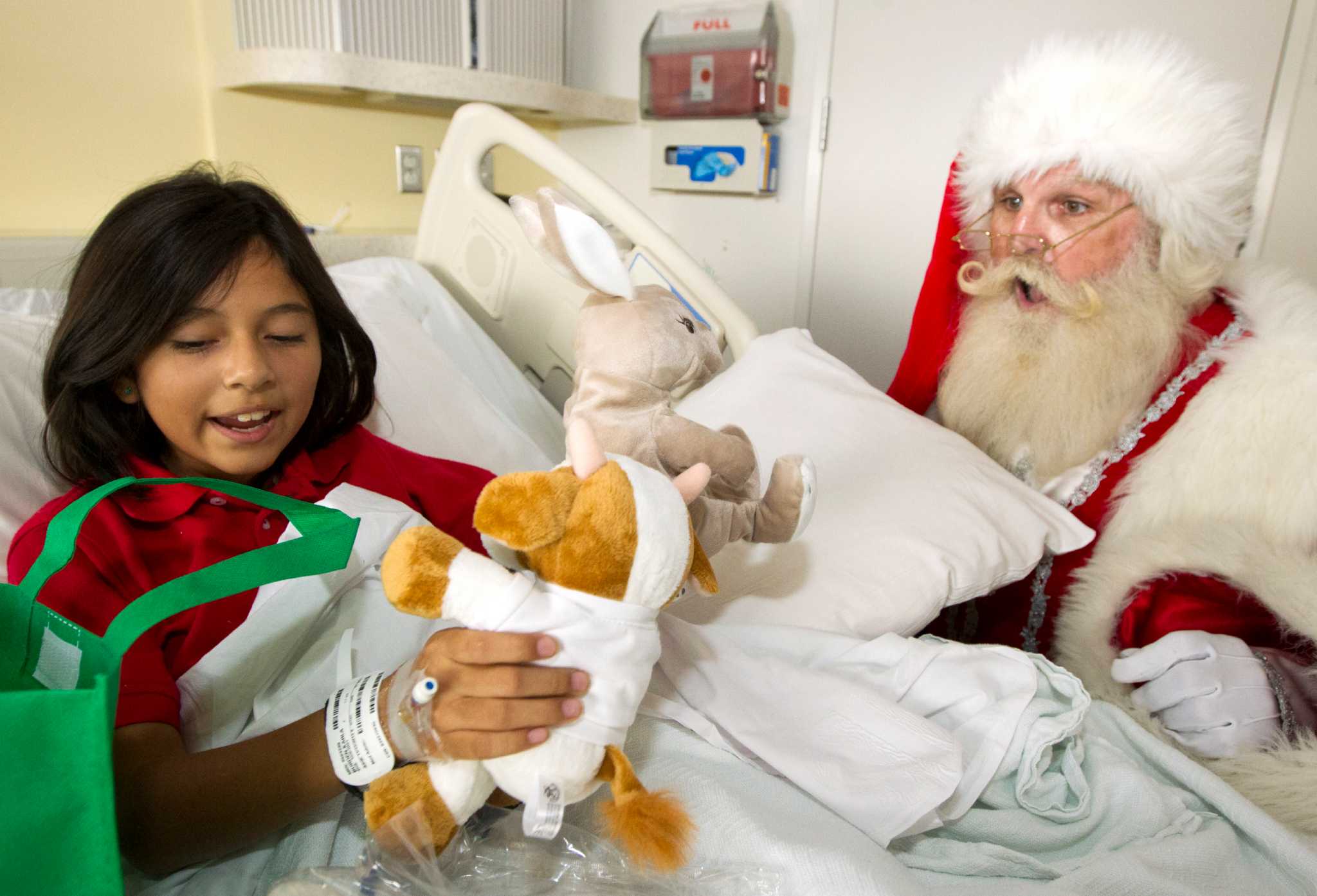 Santa comes calling at Texas Childen's Hospital