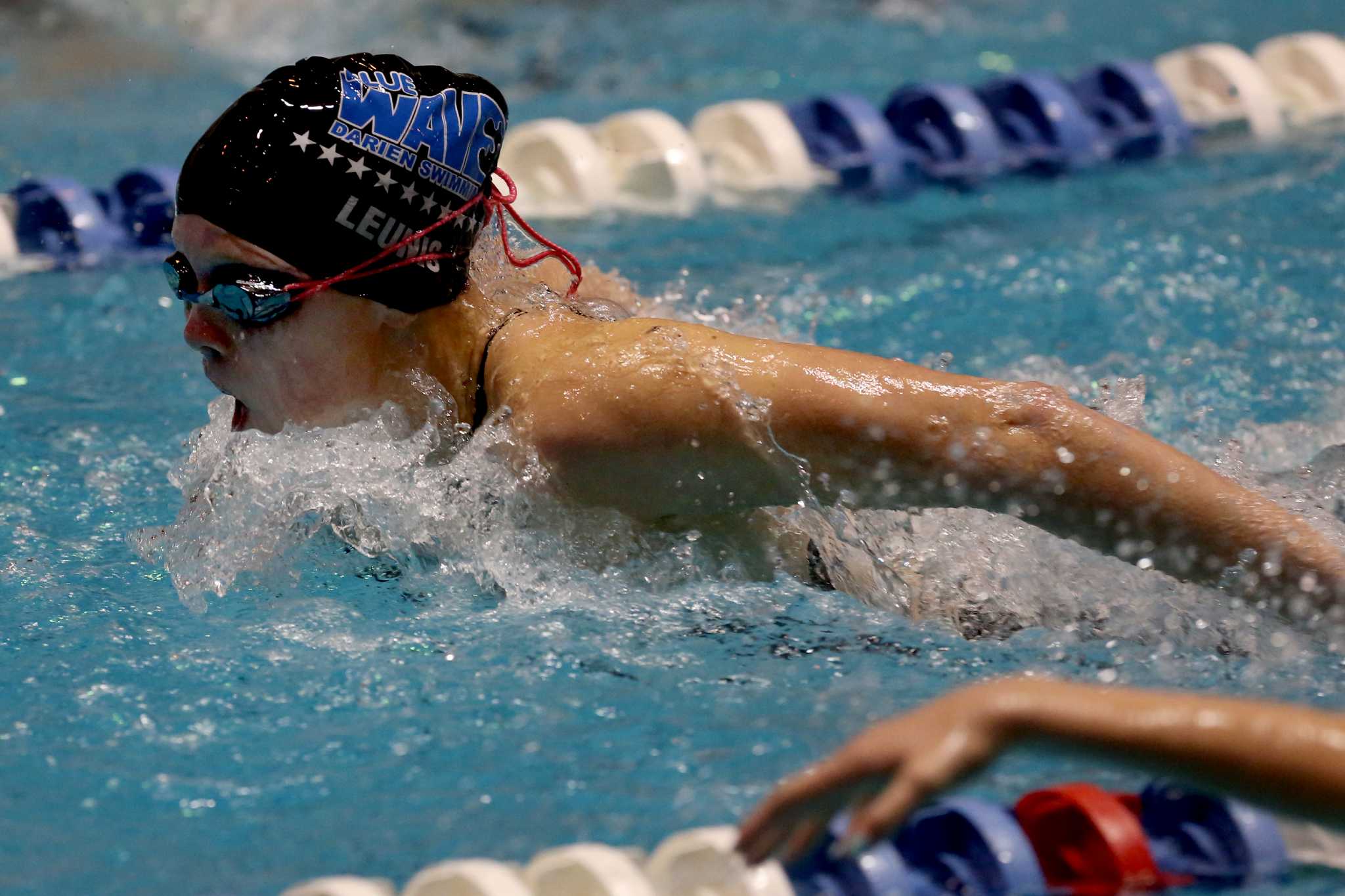 Darien win first girls swimming Open championship