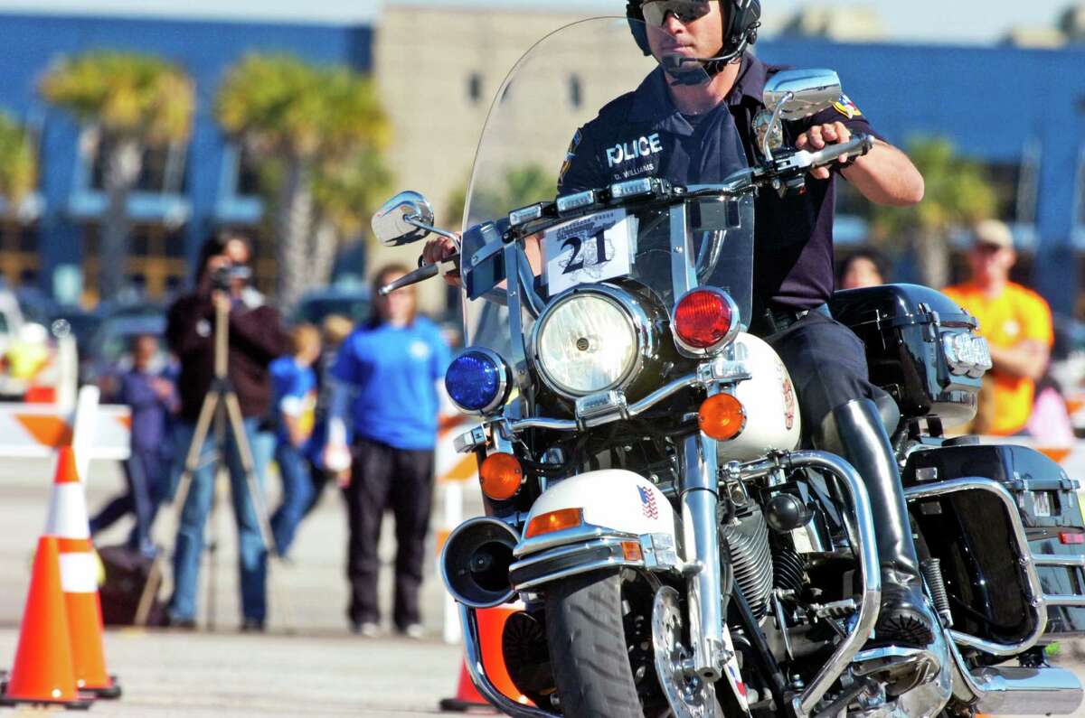 Motorcycle cops show off skills at Beaumont competition