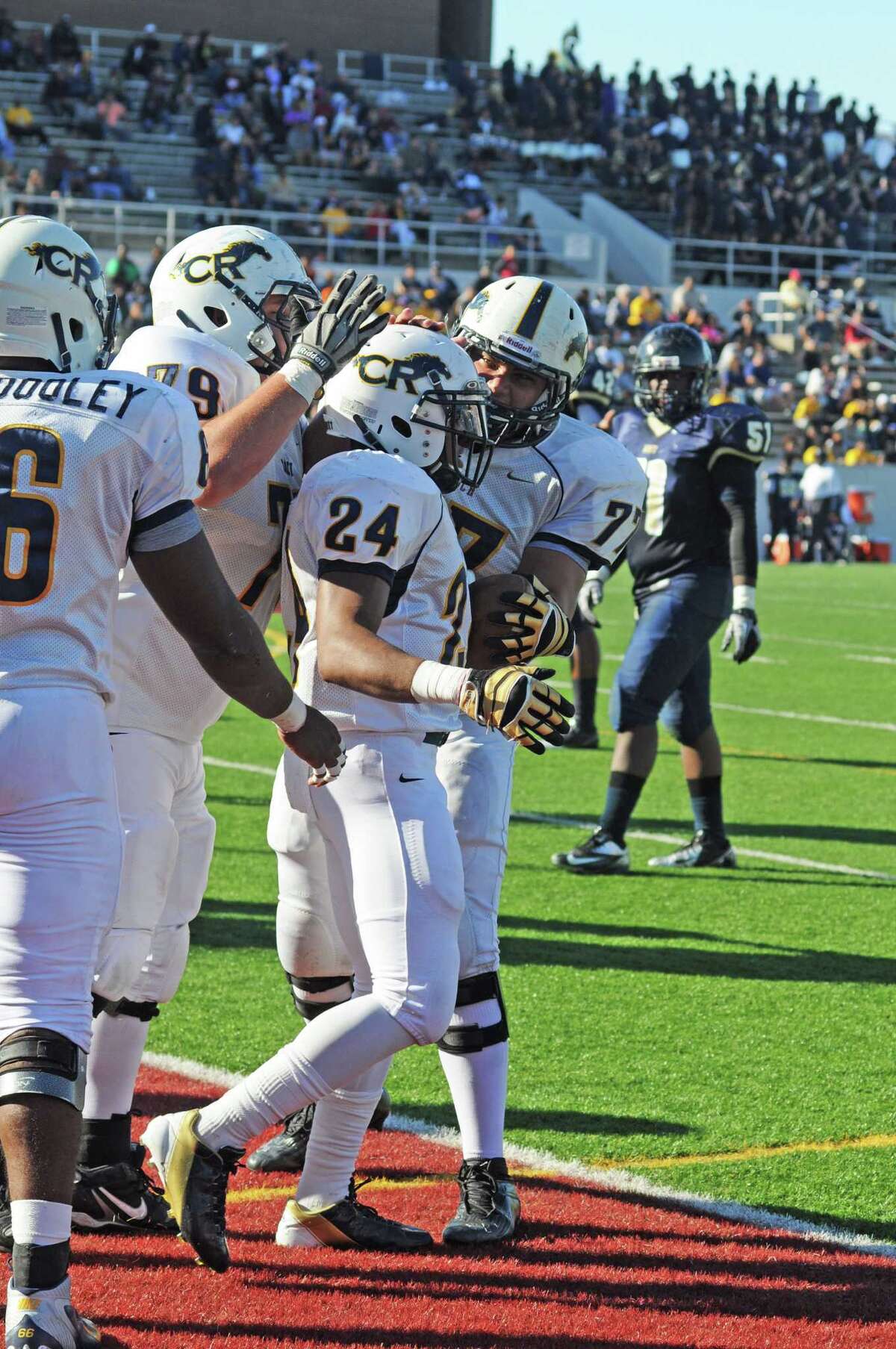 Football: Cy Ranch goes for two against Memorial
