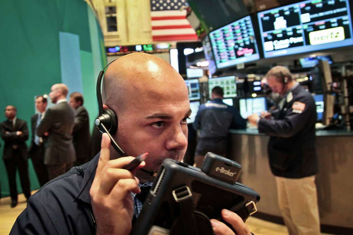 Stocks fall, recover, finish flat