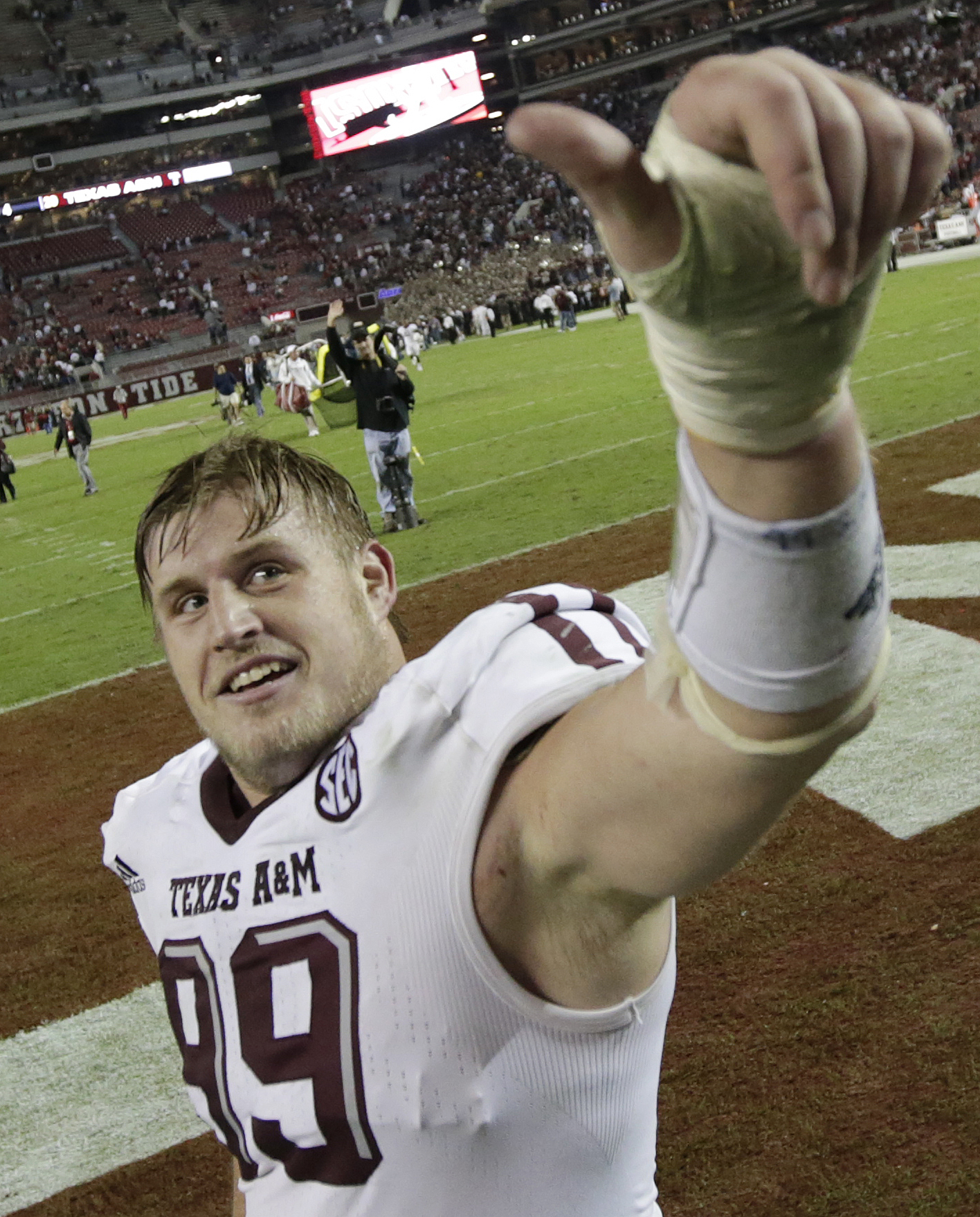 A&M's nutty Nealy enjoying the ride in final season