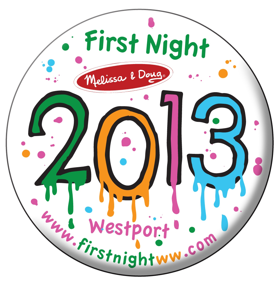 Winning button design unveiled for '13 First Night Westport/Weston