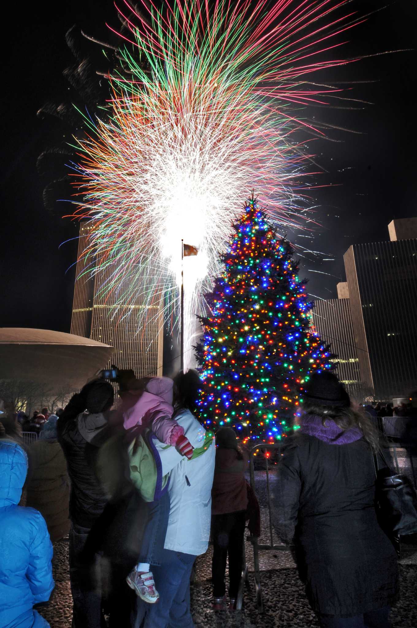 Family fun at Holiday Tree Lighting event
