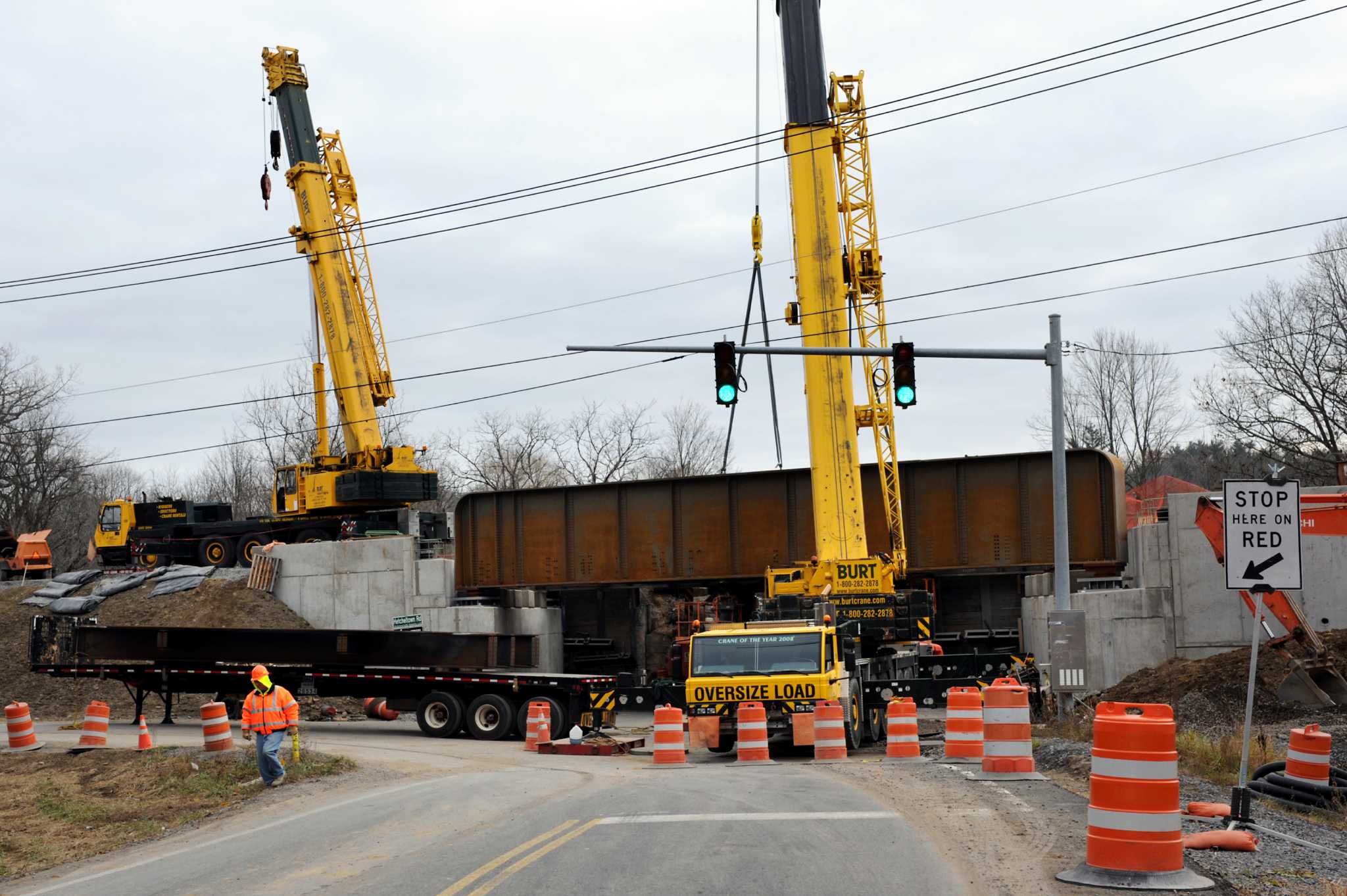 Photos: Railroad bridge work