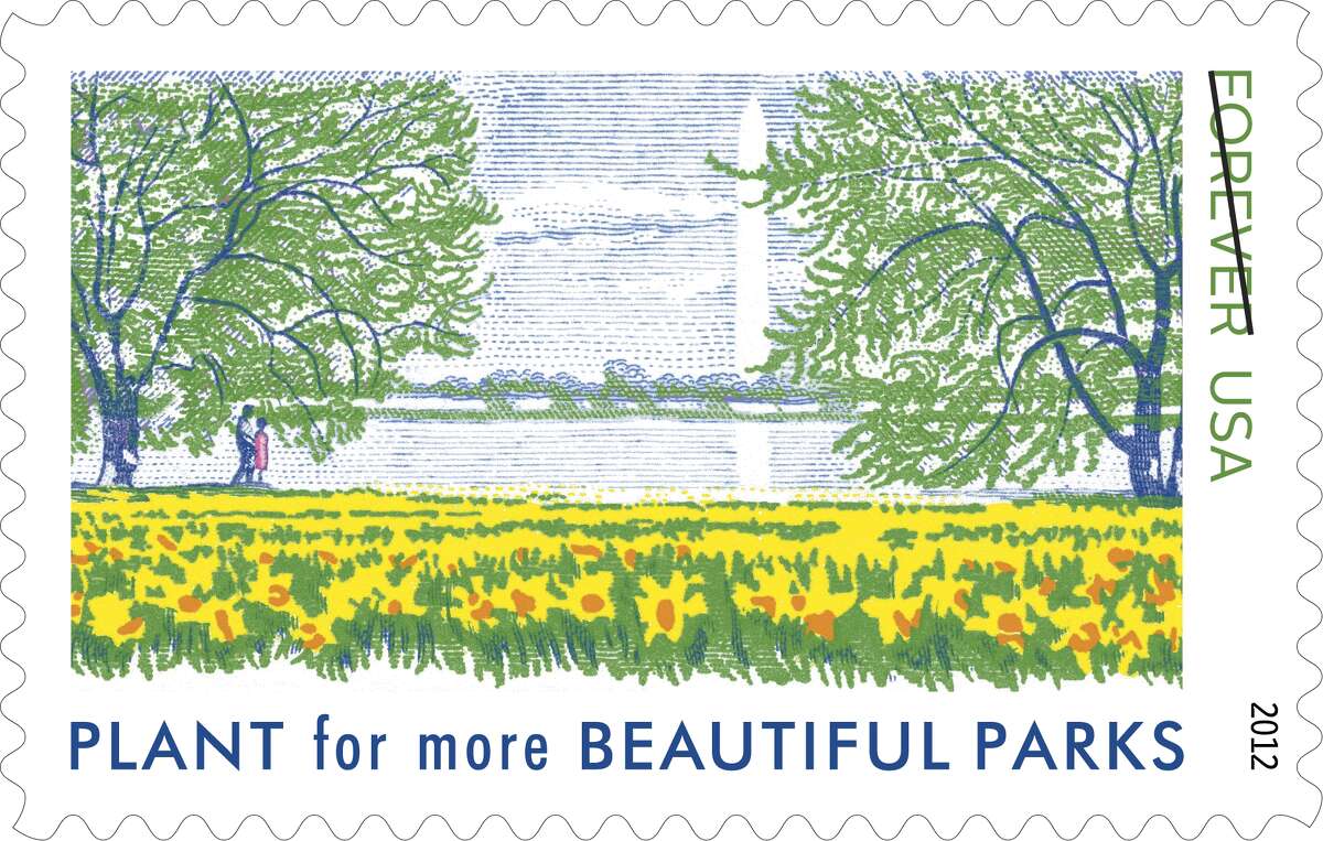 Lady Bird Johnson stamps issued today