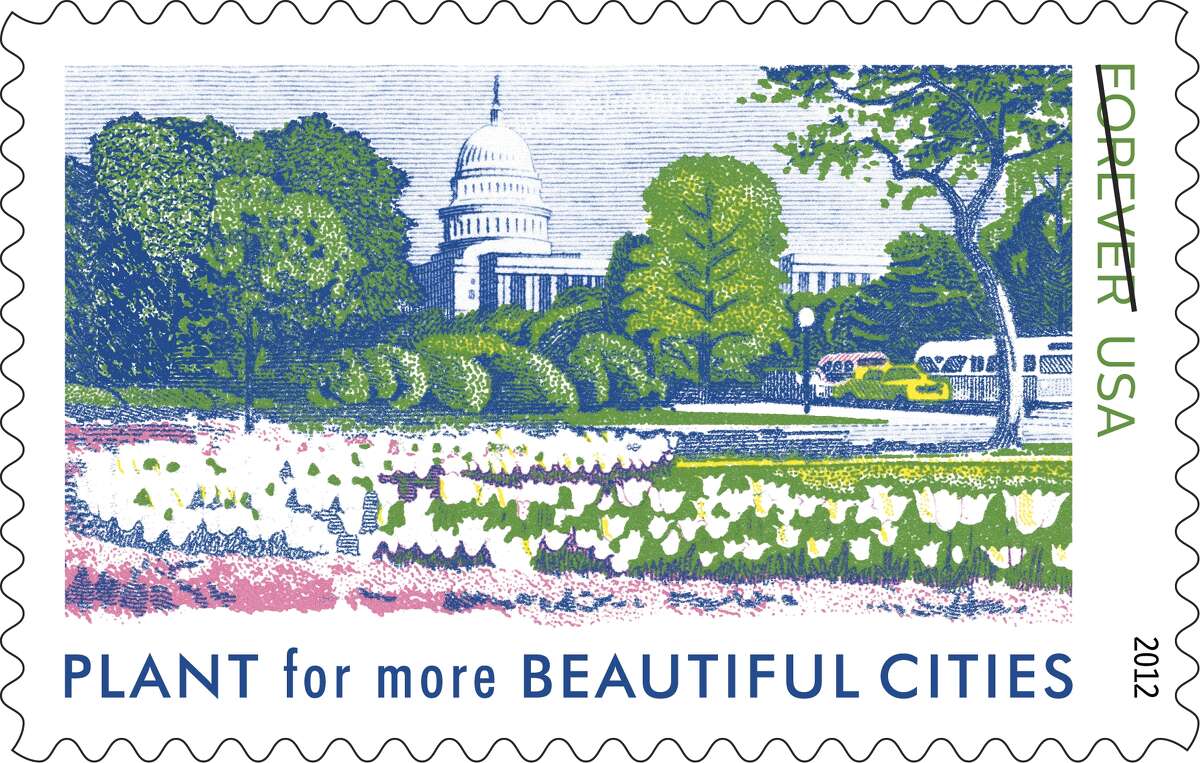 Lady Bird Johnson stamps issued today