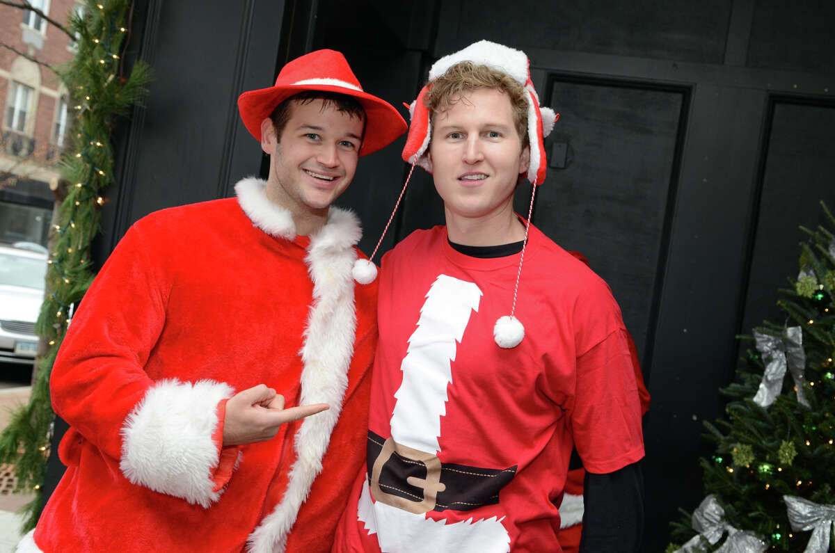 Yes, there is a Santa Claus -- lots of them in Stamford