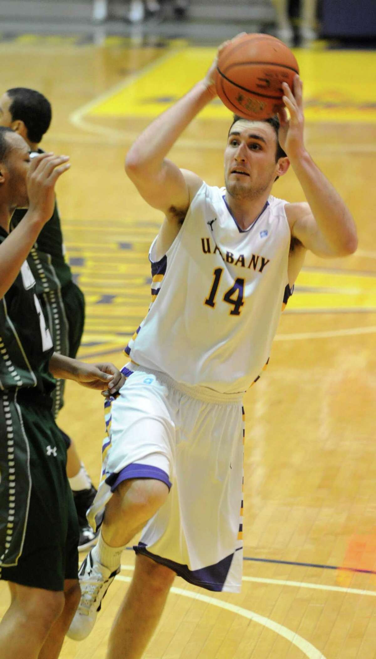 Aussie uses muscle to impact UAlbany